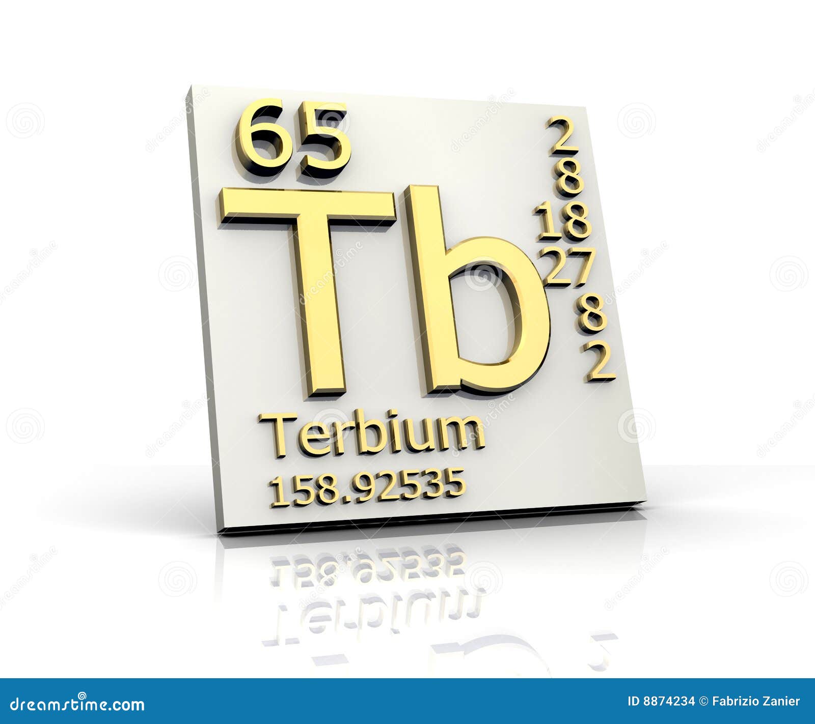 Terbium Form Periodic Table of Elements Stock Illustration ...