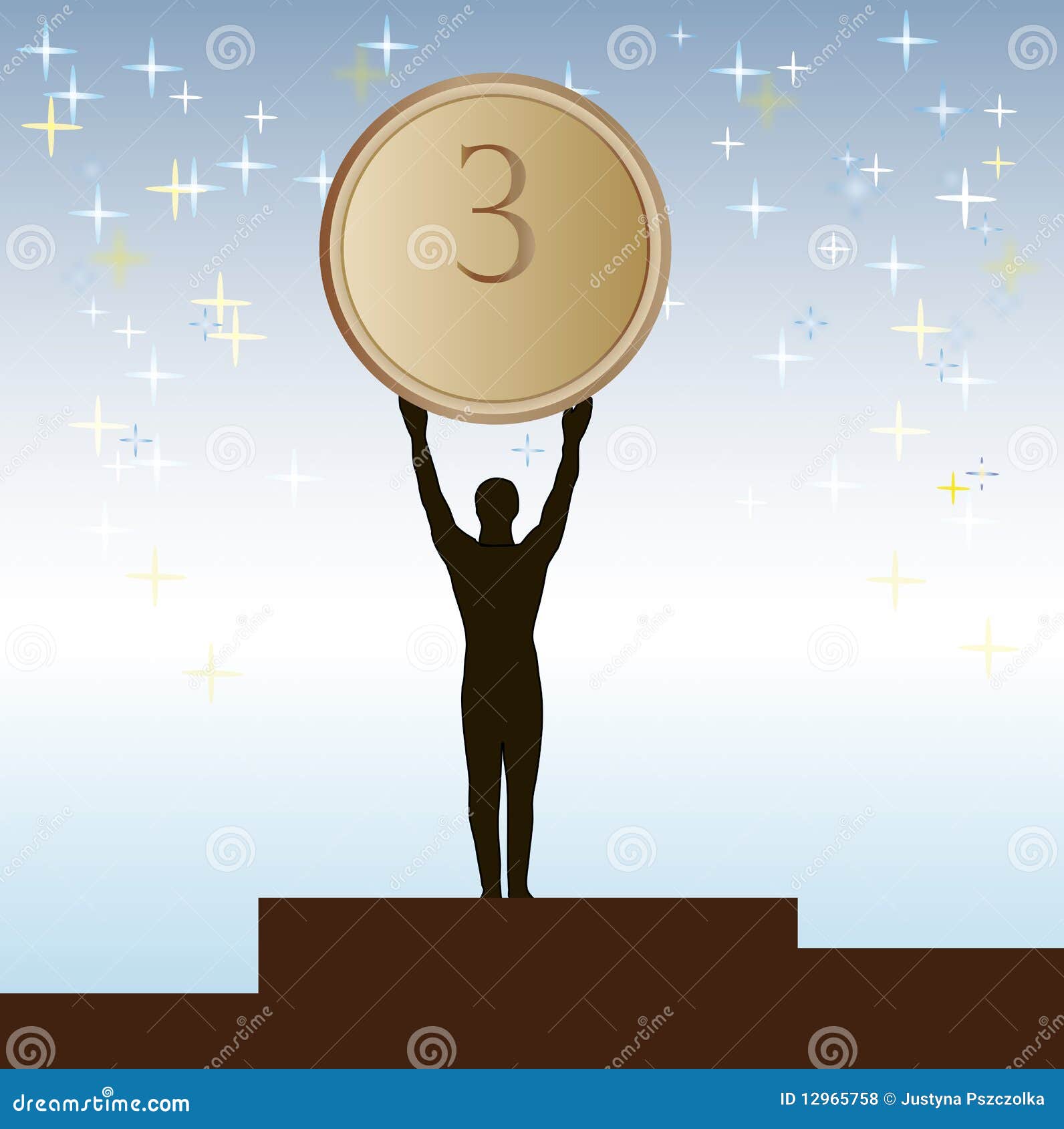 Tercer Lugar Fotos de archivo libres de regalías - Imagen: 12965758