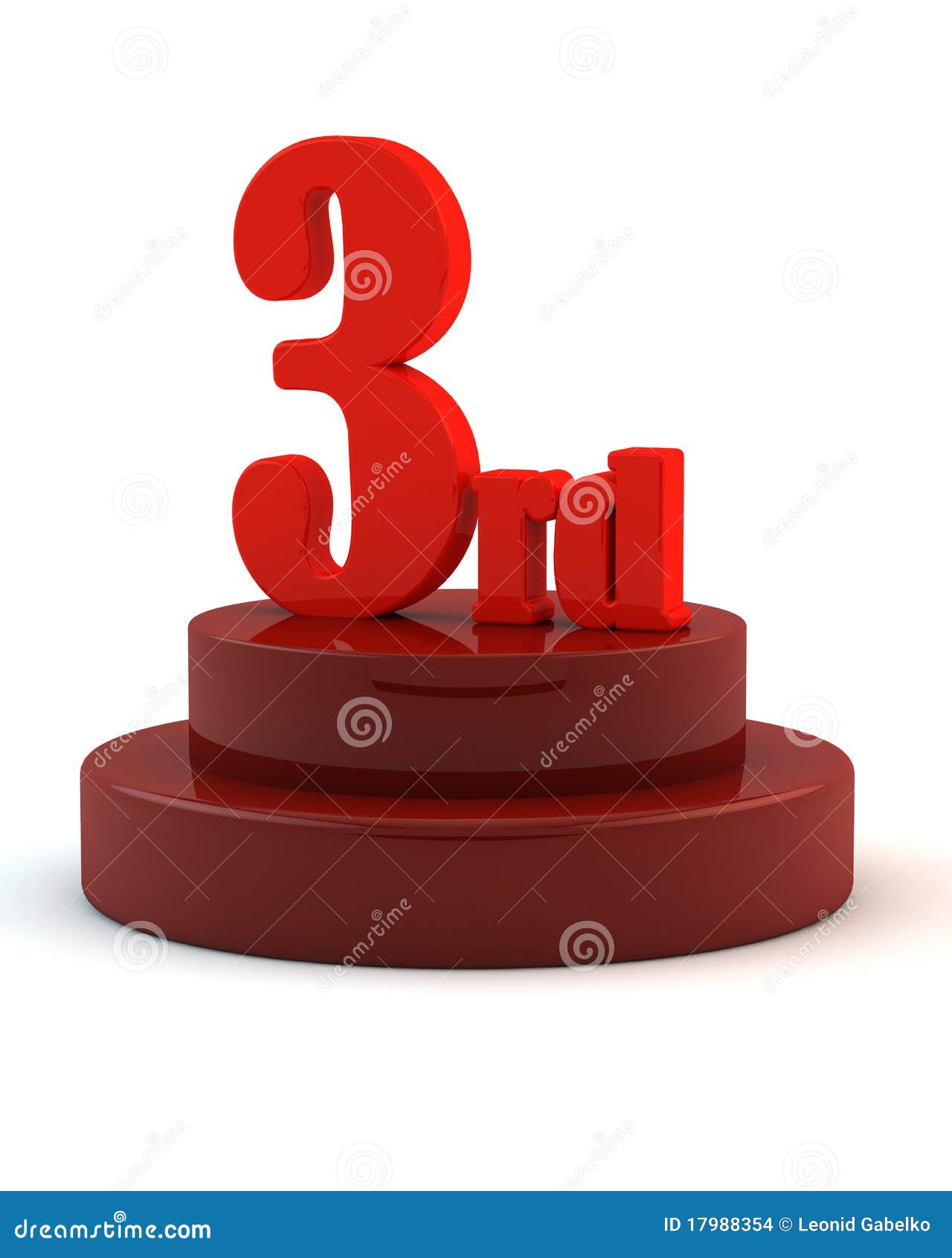 Tercer lugar stock de ilustración. Ilustración de shape - 17988354