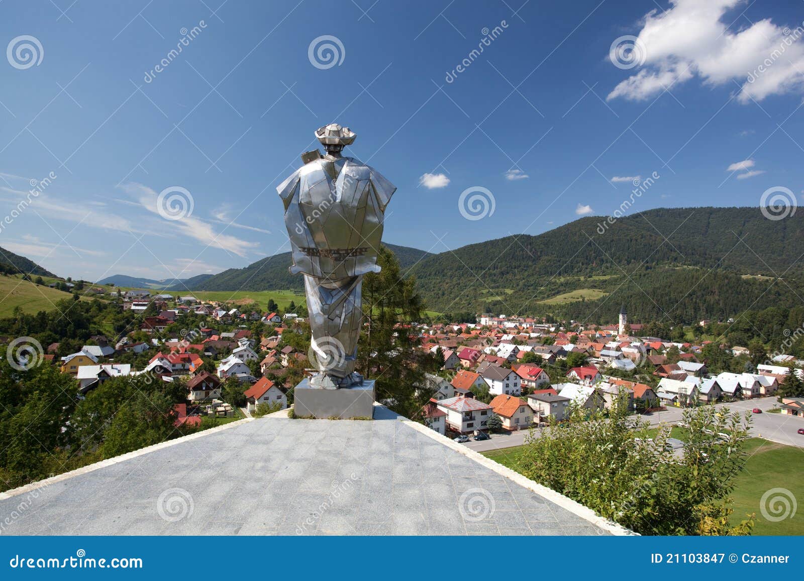 Terchova Village During Sunset Birth Place Of Juraj Janosik Stock ...