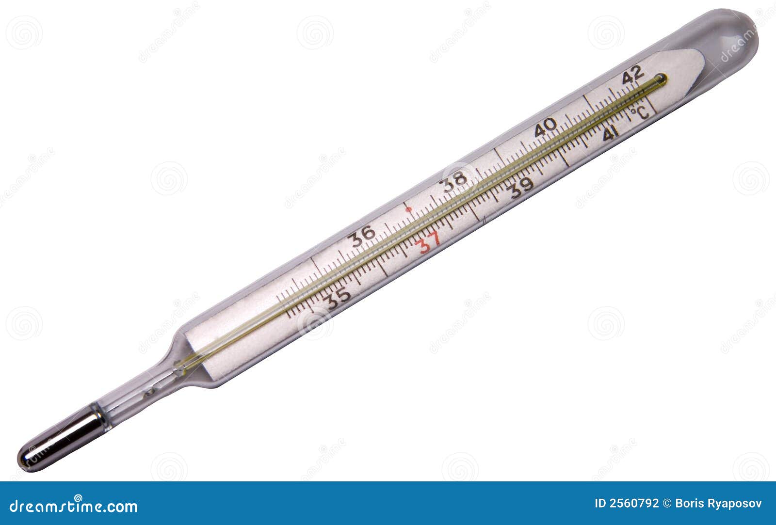 Termómetro médico aislado foto de archivo. Imagen de calor - 2560792