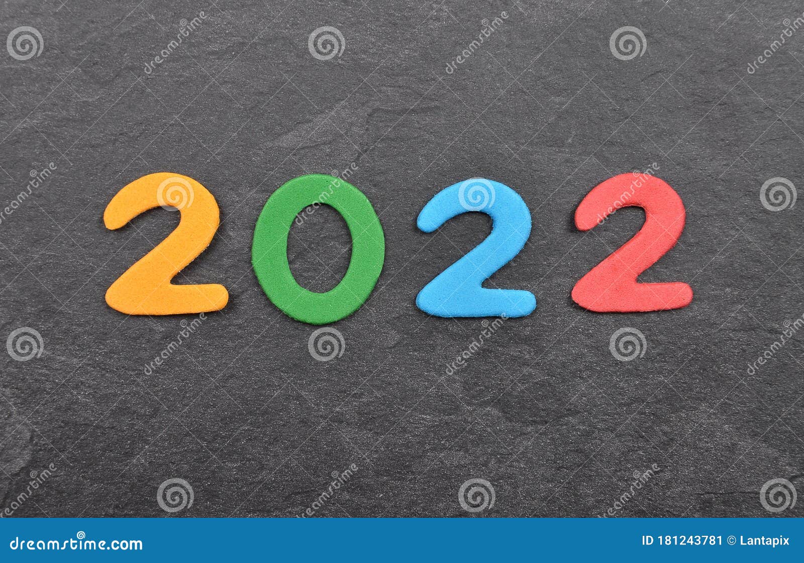 Term from Colorful Letters on Slate Board Stock Image - Image of year ...