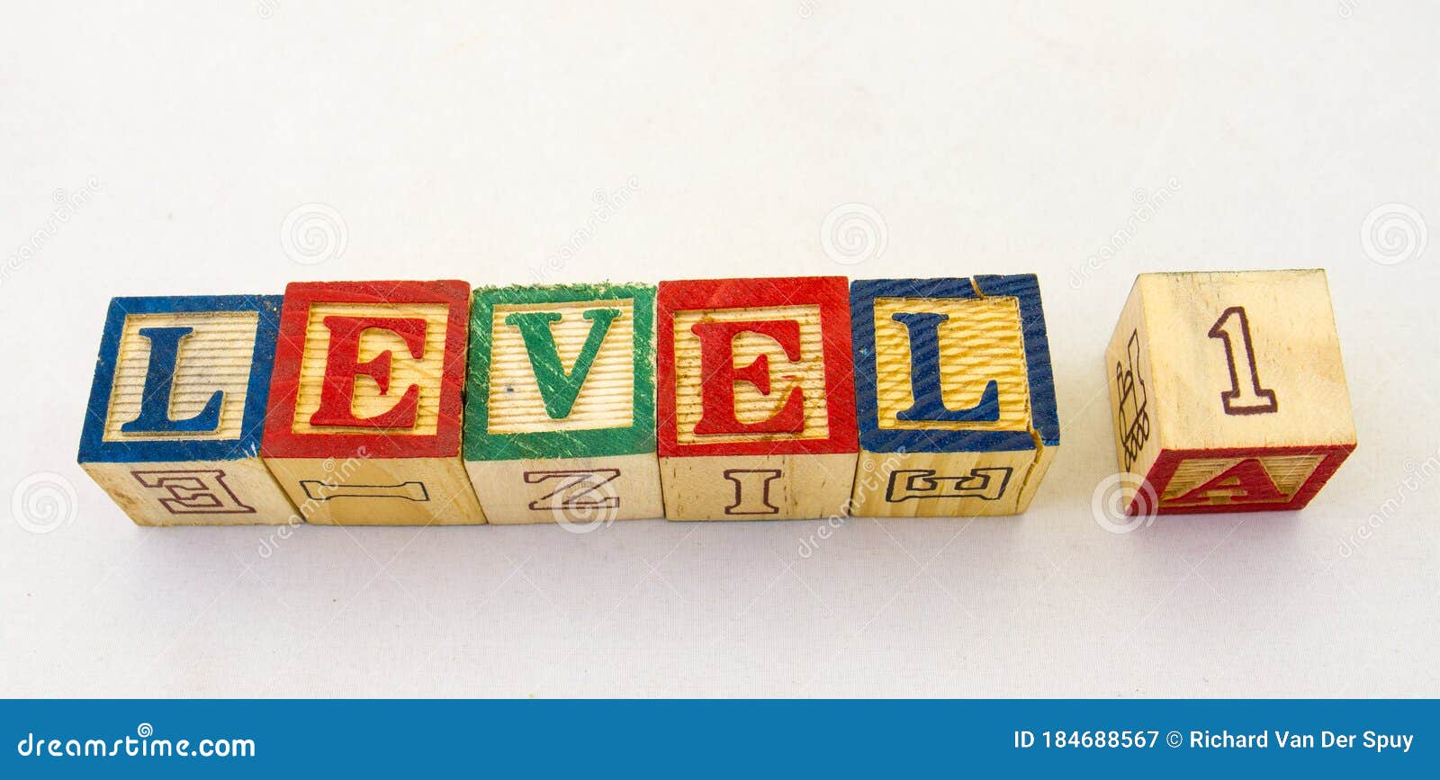 The Term Level 1 on a Clear Background Stock Image - Image of ...