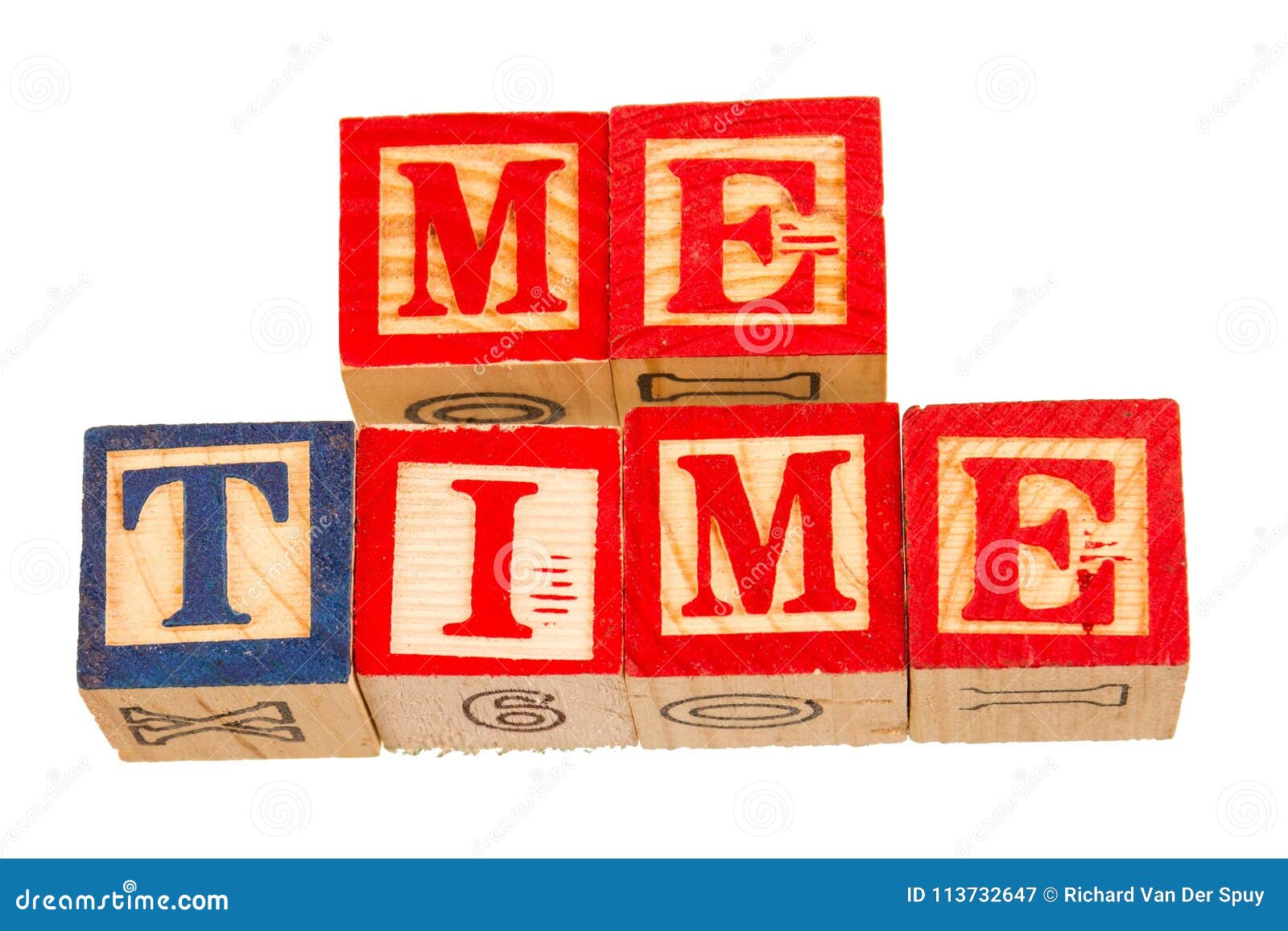 The Term Me Time Visually Displayed Stock Image - Image of creativity ...