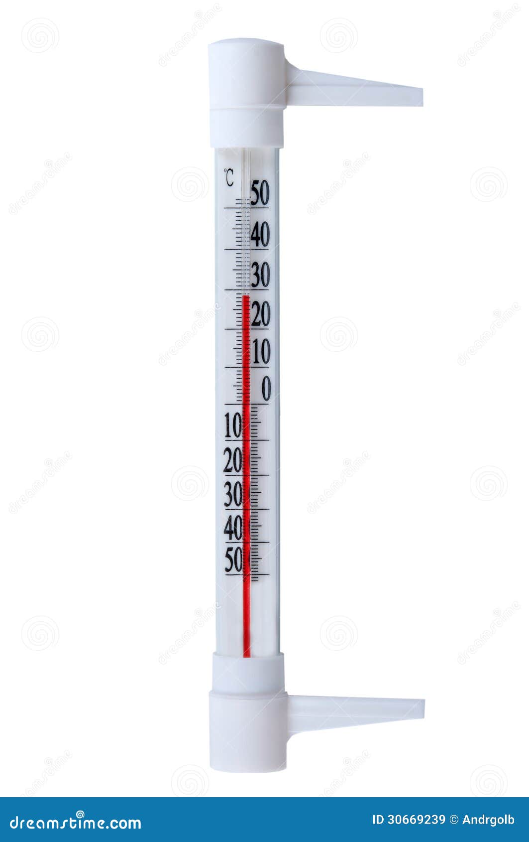 Termômetro Plástico Atmosférico. Imagem de Stock - Imagem de preto ...