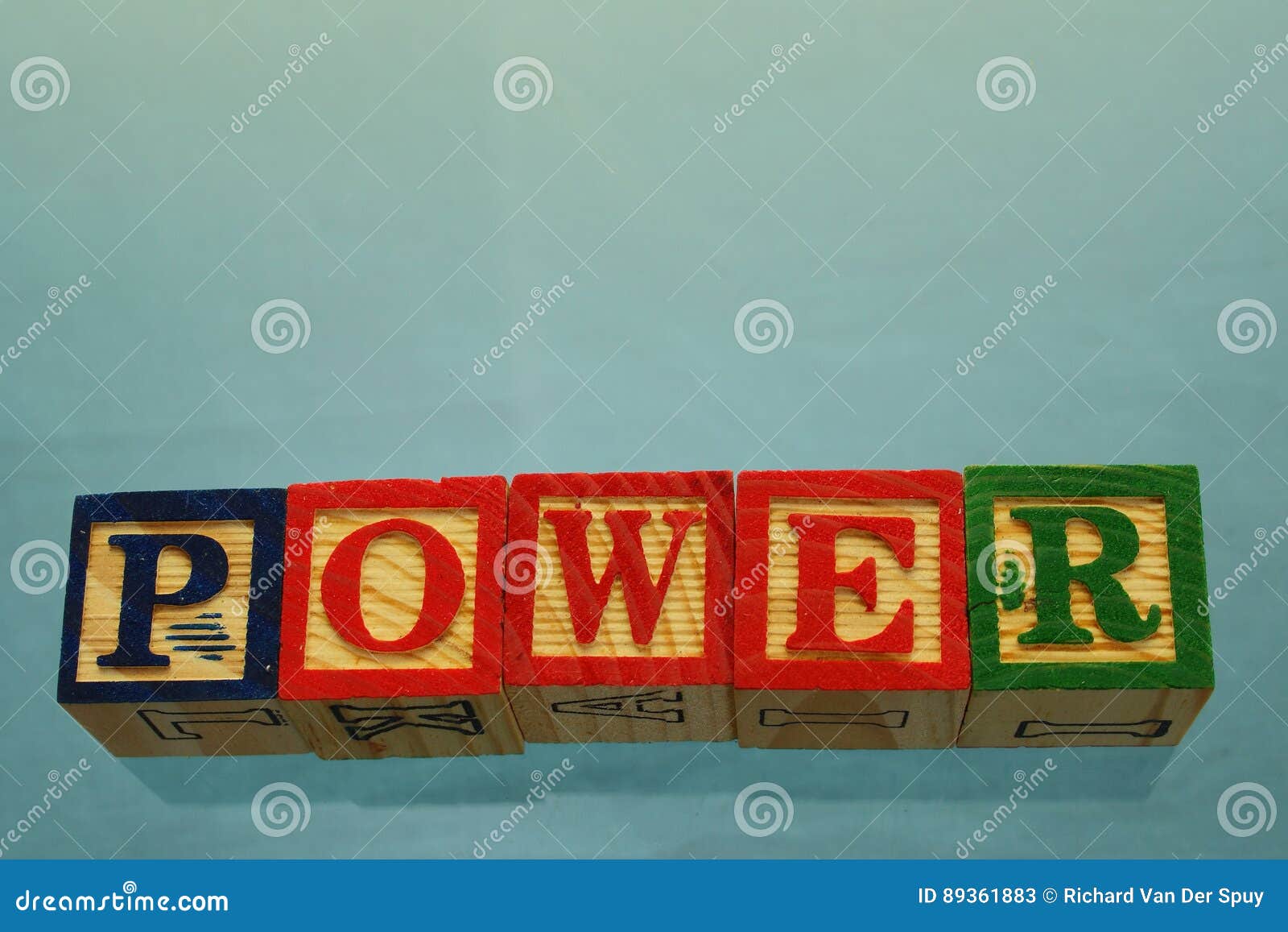 The Term Power Displayed Visually Stock Image - Image of presentation ...
