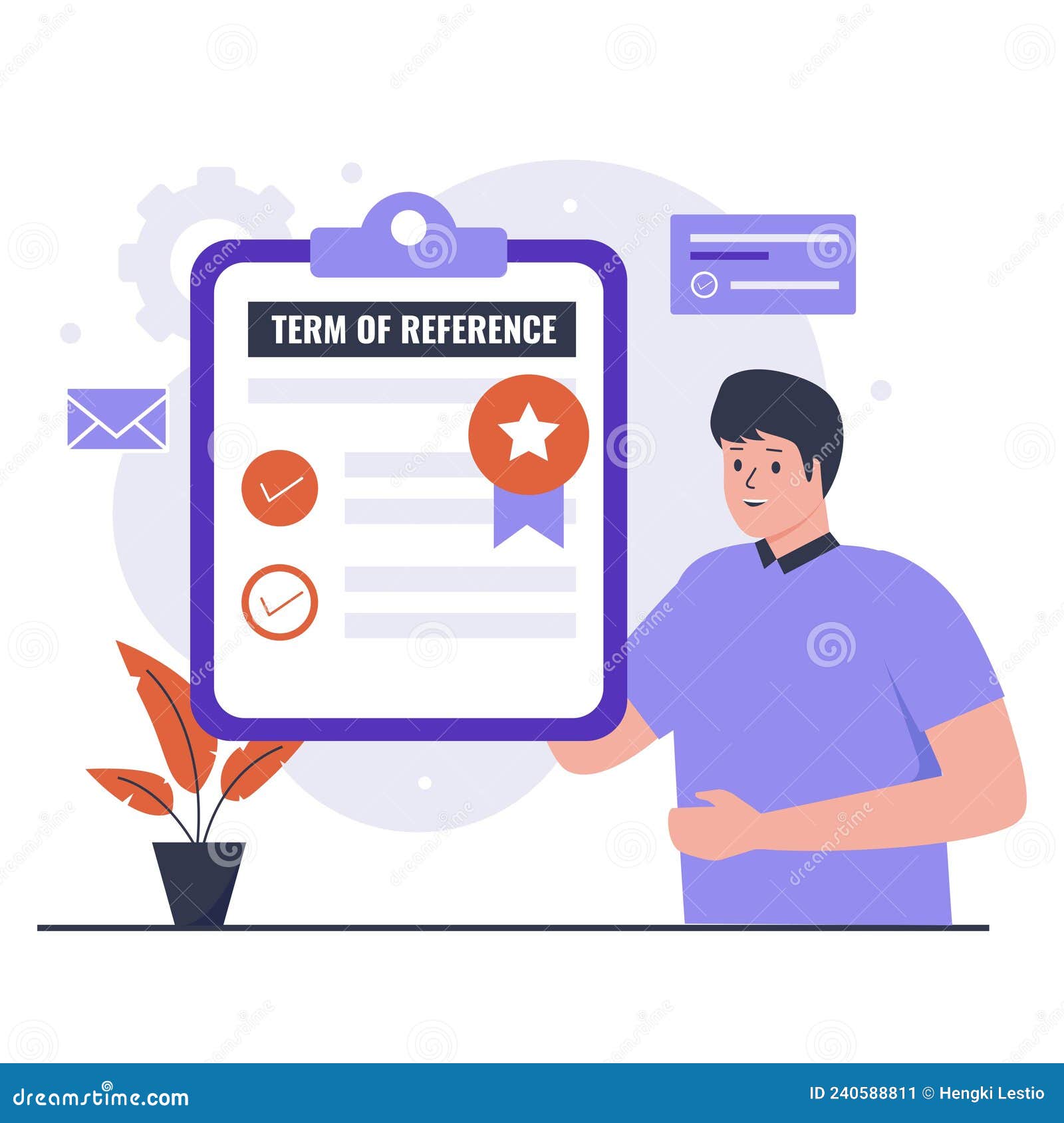 Term of Reference Illustration Design Concept Stock Vector ...