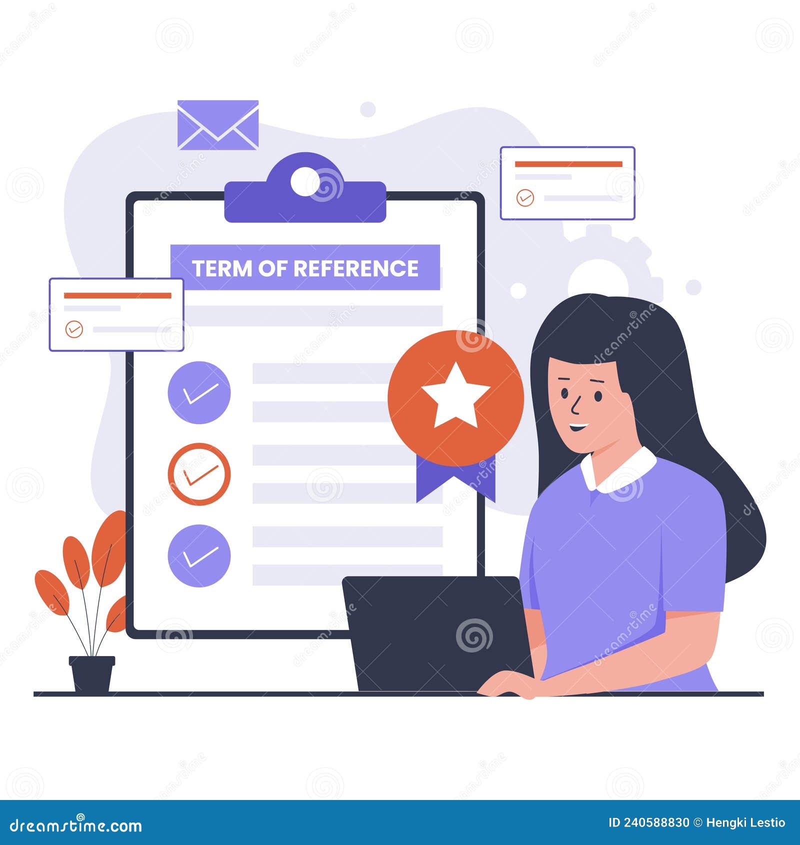 TOR Term Of Reference Word Lettering Illustration Cartoon Vector ...