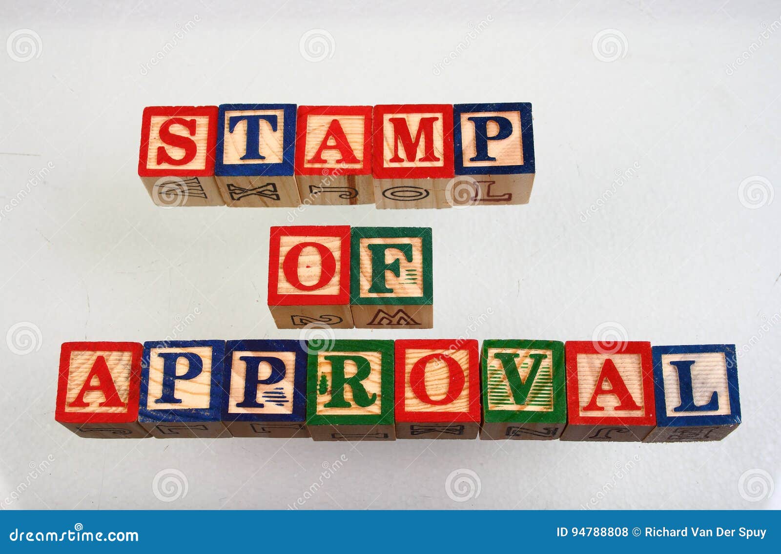 The term stamp of approval stock photo. Image of banner - 94788808