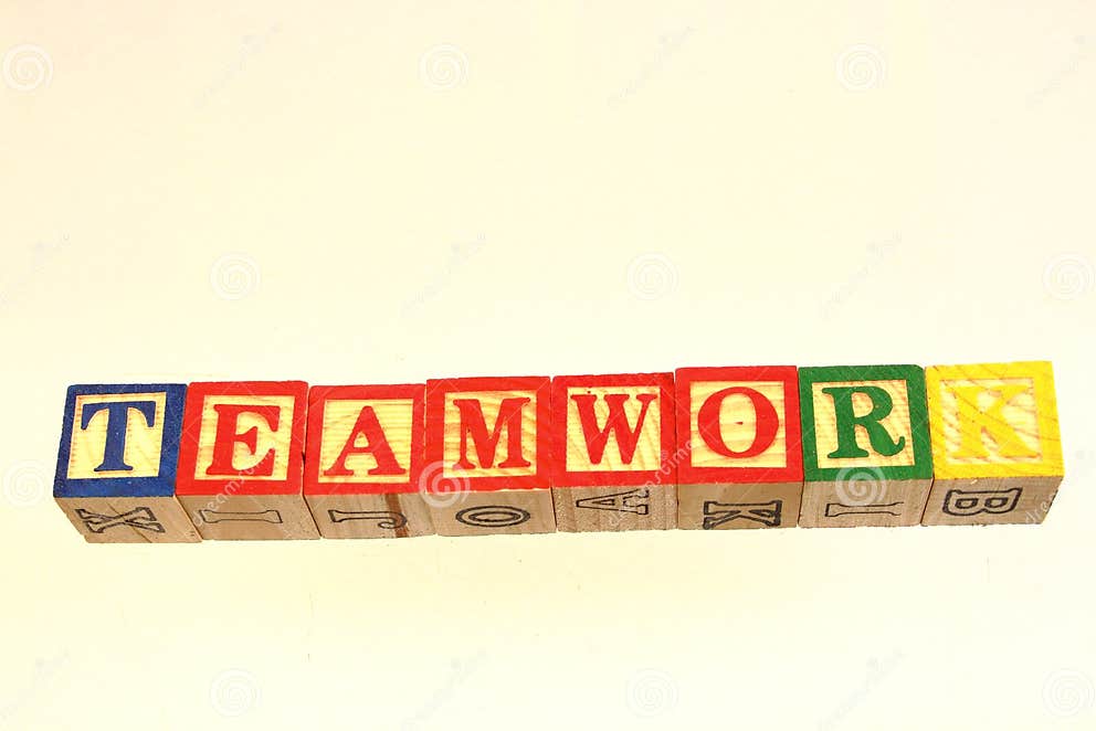 The term team work stock image. Image of teamwork, blocks - 93143217