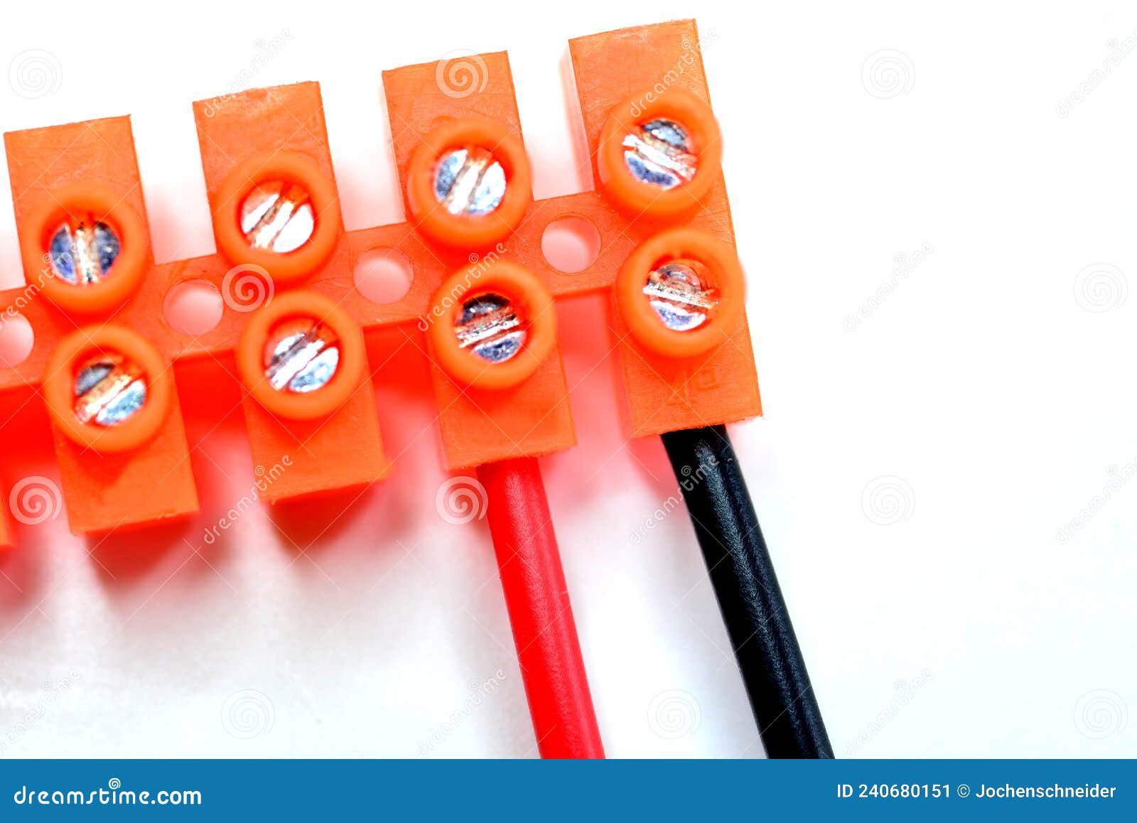 Terminal Block with Fixed Cables Stock Image - Image of terminal ...