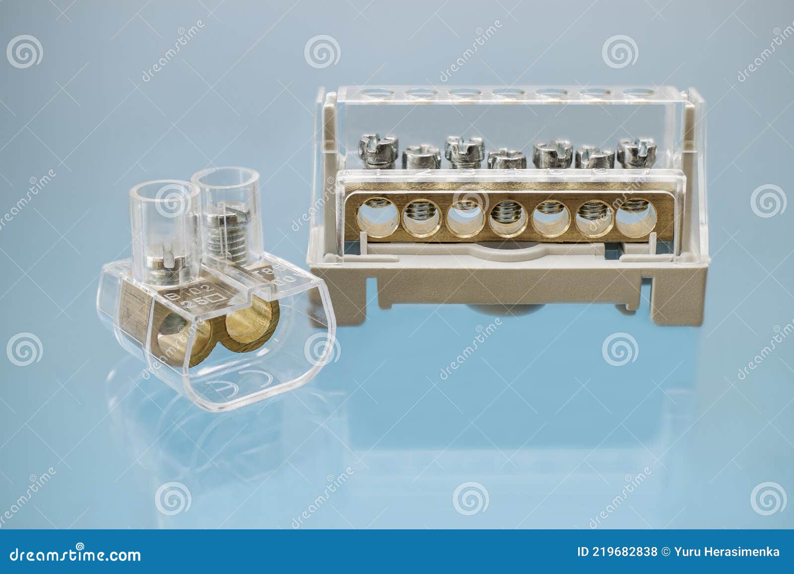 Terminal Blocks and Distribution Blocks. Connecting Electrical Cables ...