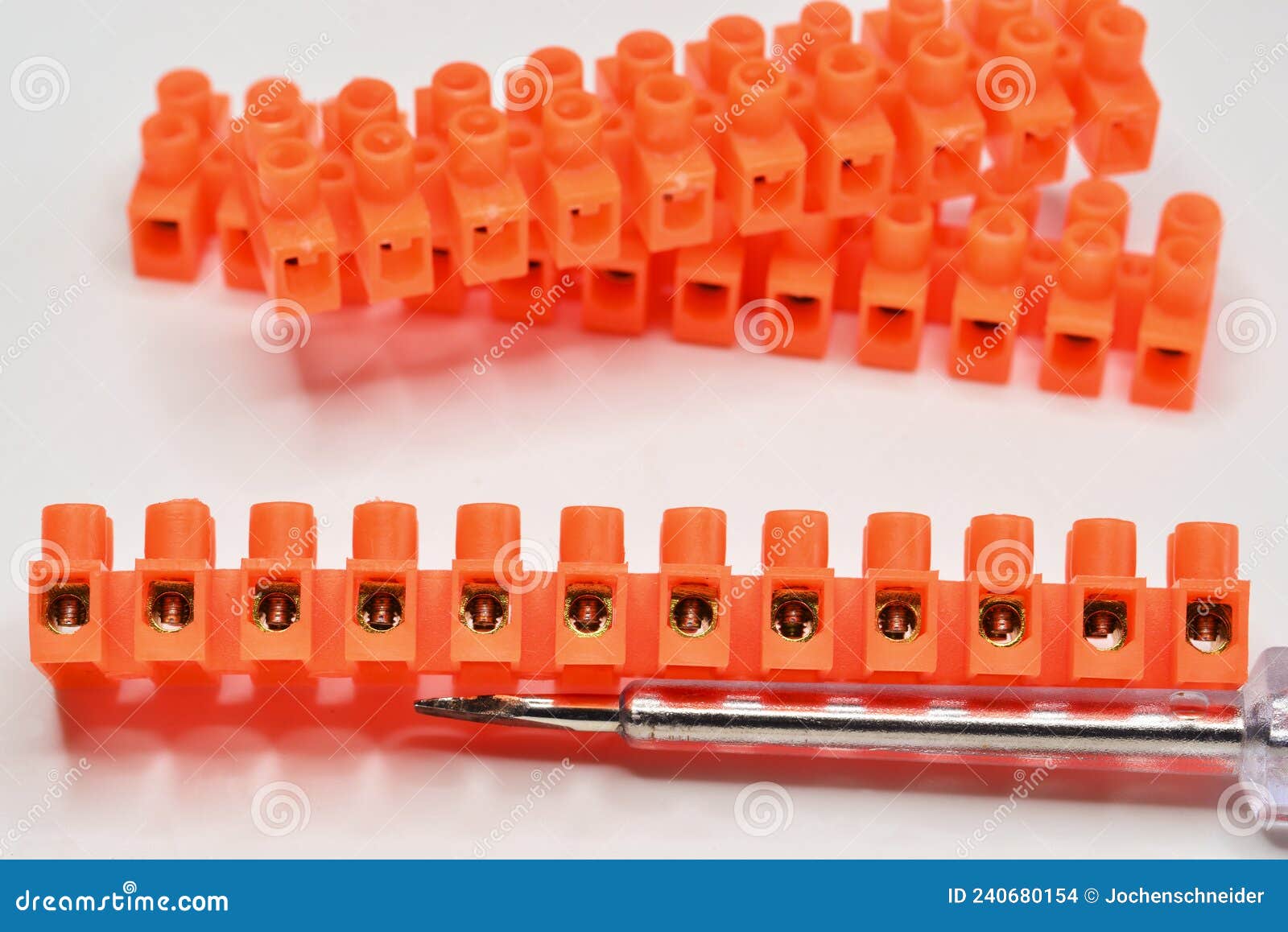 Terminal Blocks with Driver Stock Photo - Image of terminal, craft ...