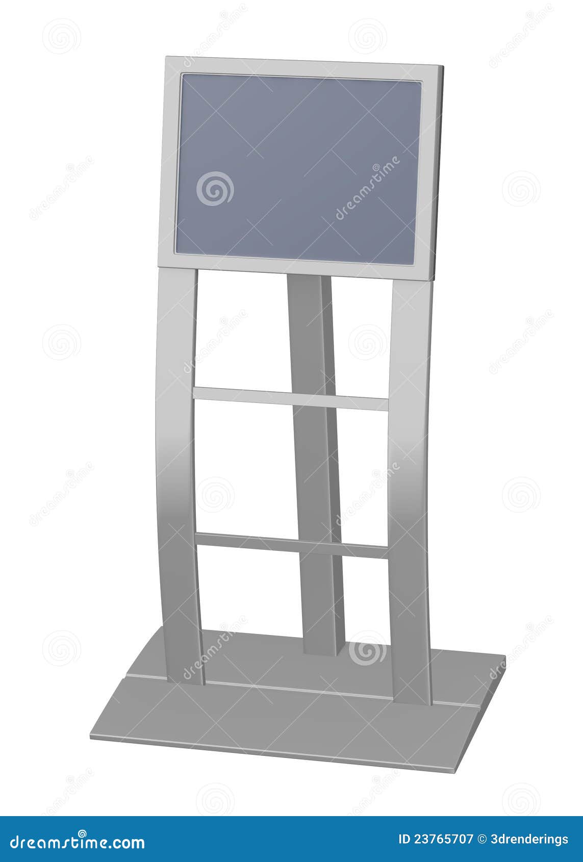 Terminal with blue screen stock illustration. Illustration of info ...