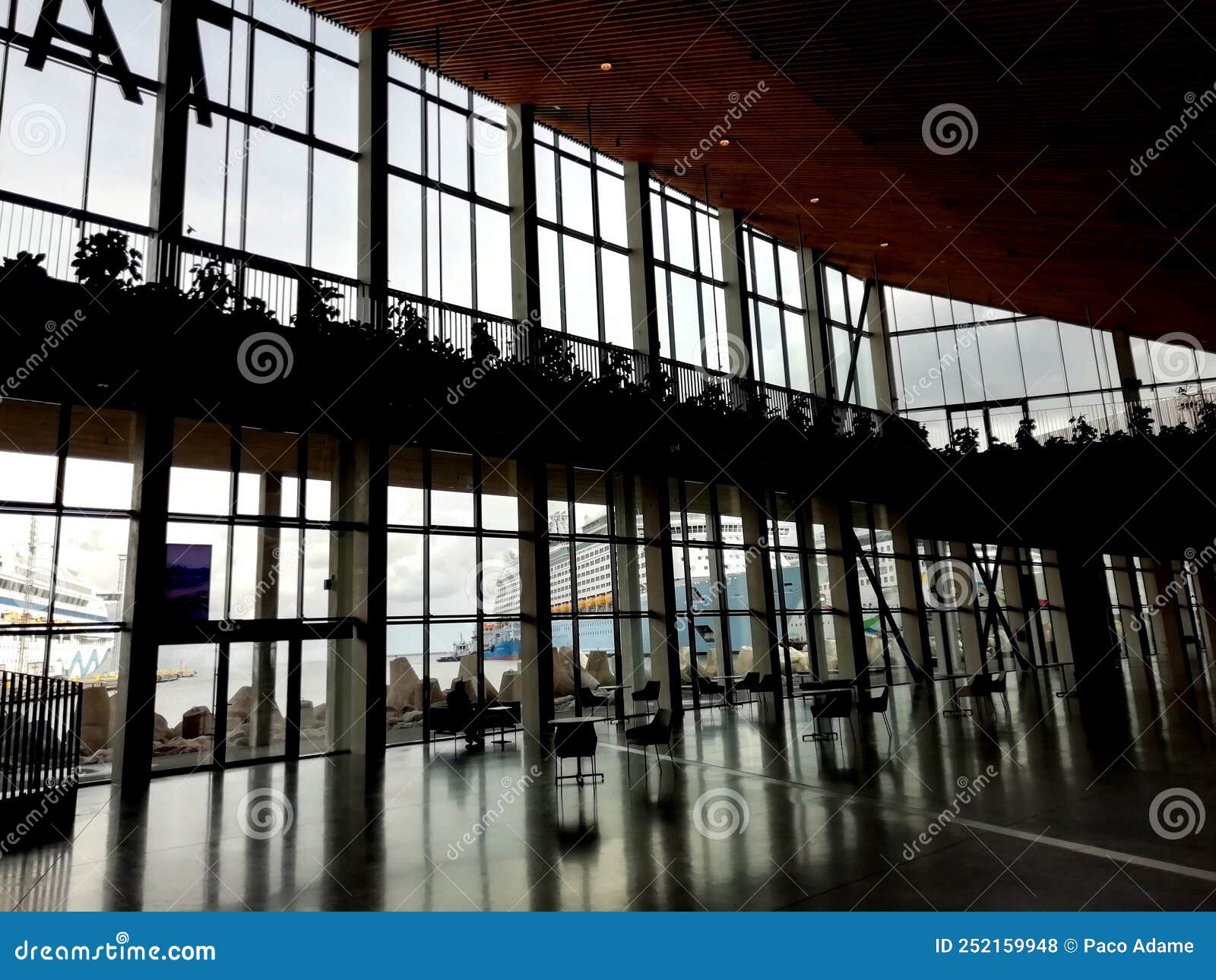 Terminal Building for Cruises, Airport, Transportation Stock Photo ...