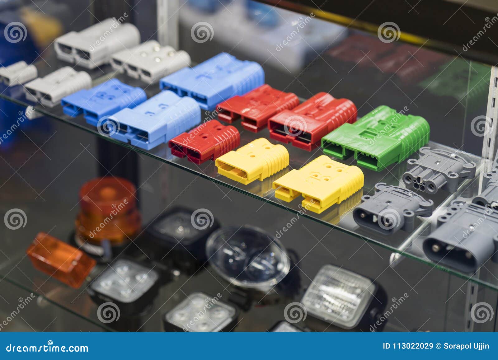 Quick Connect and Release Terminal Connector Stock Image - Image of ...