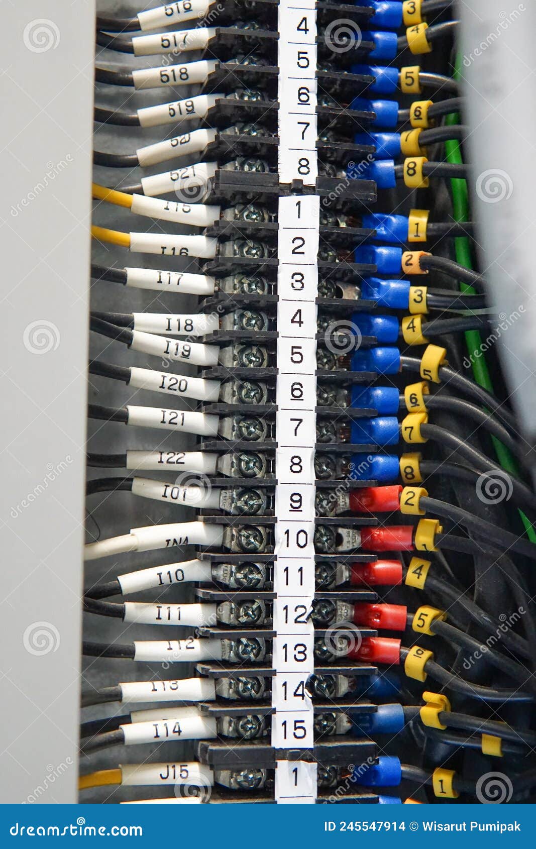 Terminal of control cable stock photo. Image of control - 245547914