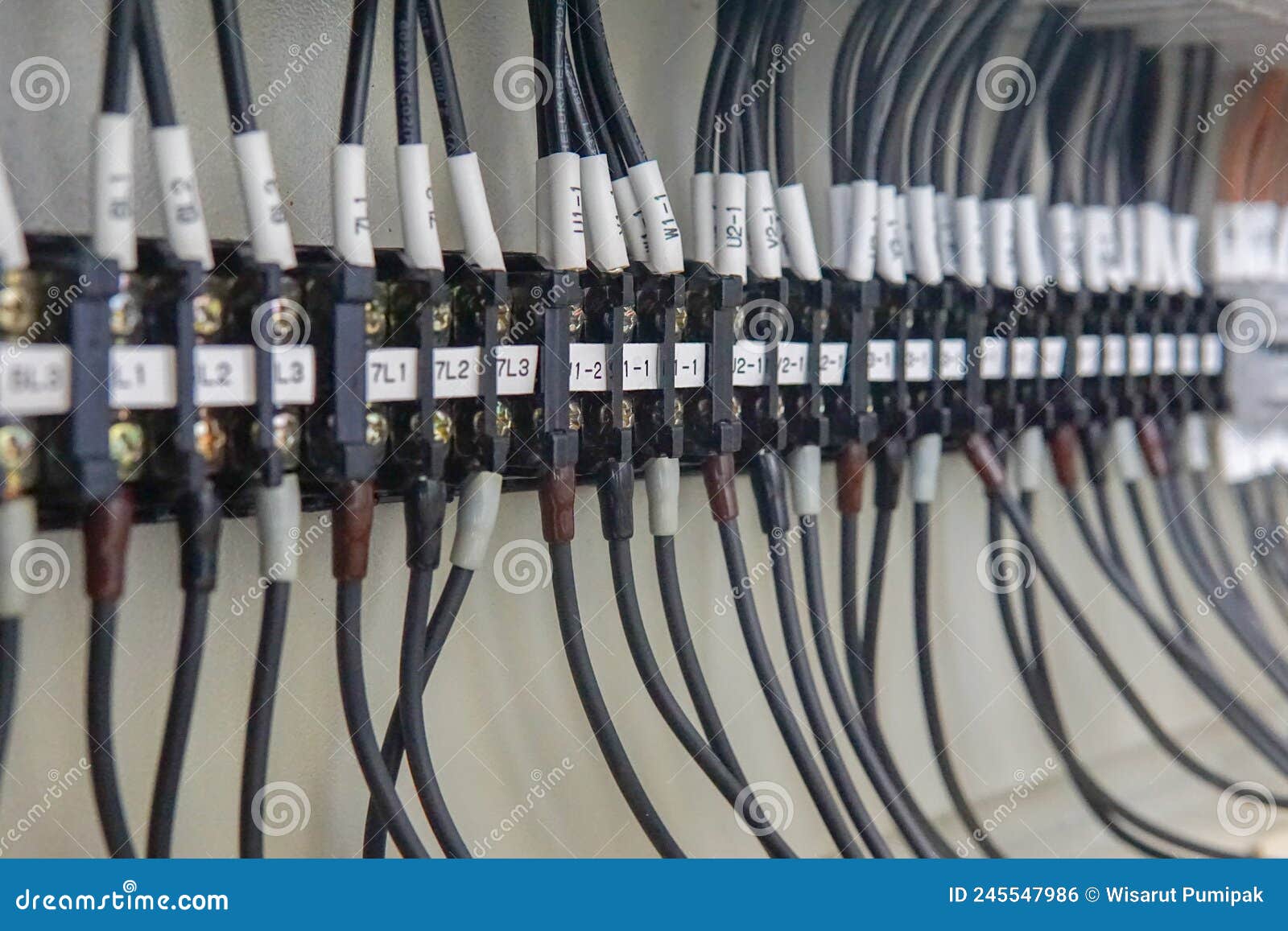 Terminal of control cable stock photo. Image of weapon - 245547986