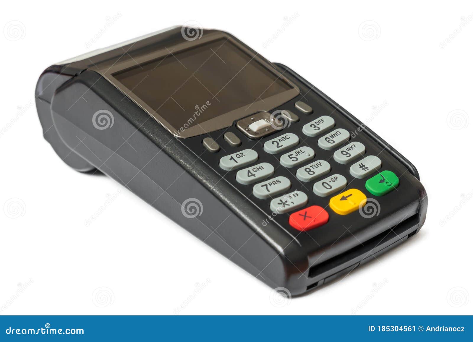 Terminal De Pago Aislado En Blanco Imagen de archivo - Imagen de ...