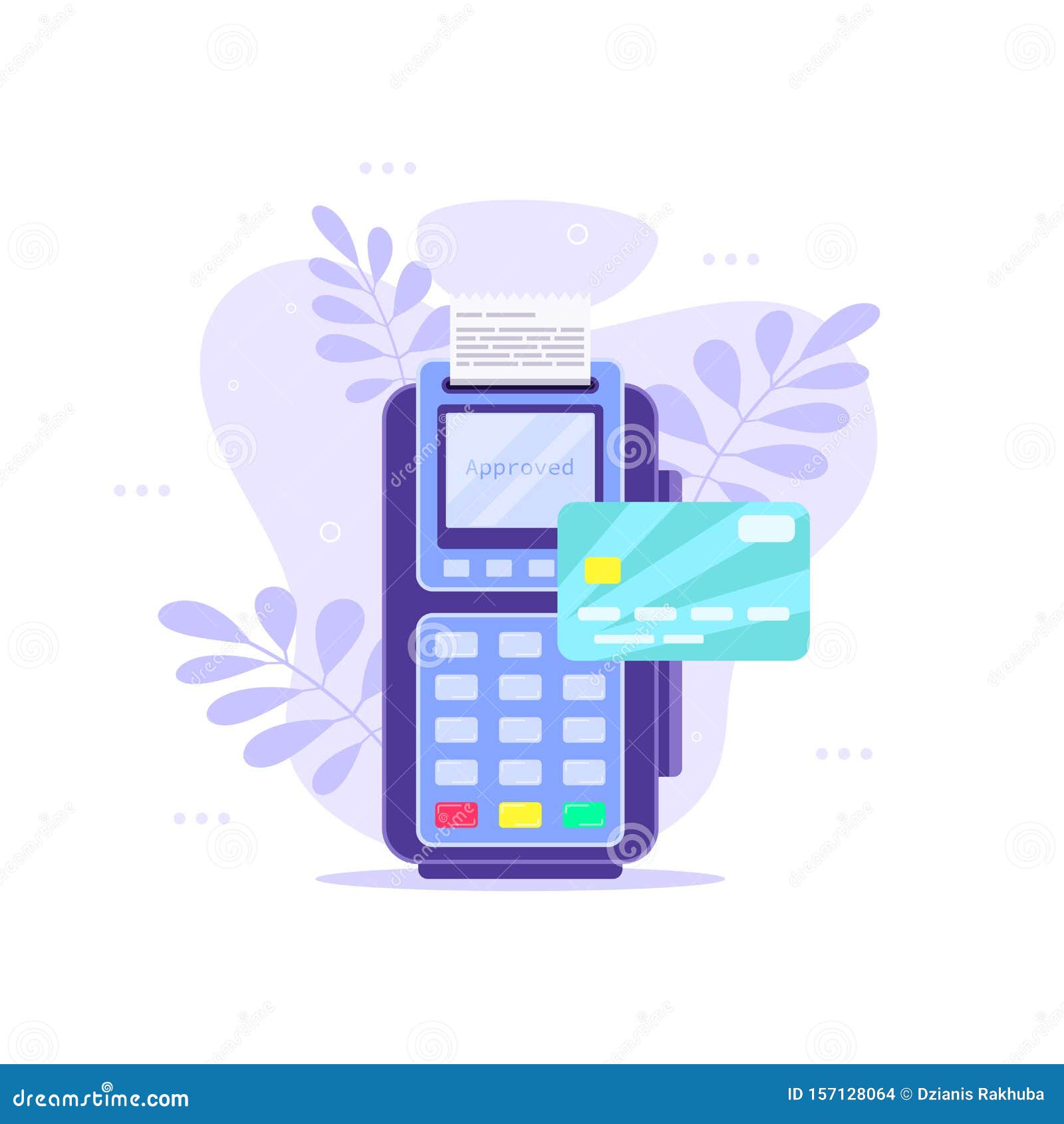 Terminal De Pago Con Tarjeta De CrÃ©dito Ilustración del Vector ...