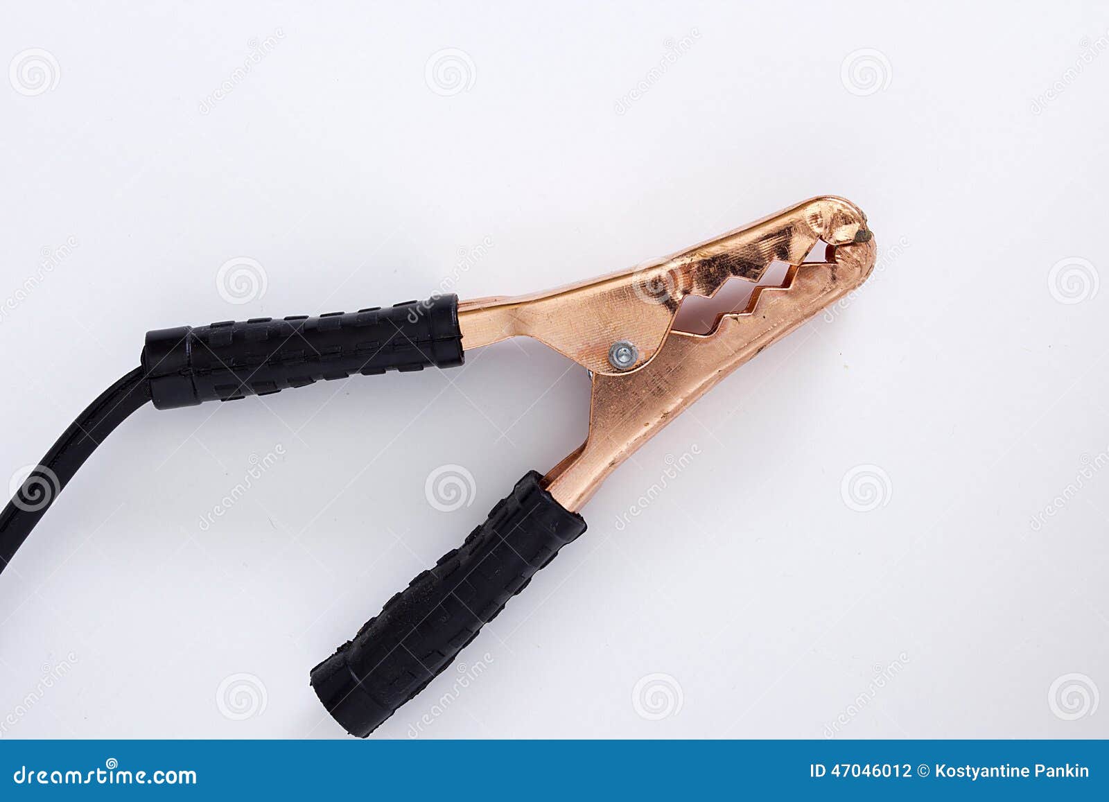 Terminal electric cable stock photo. Image of positive - 47046012