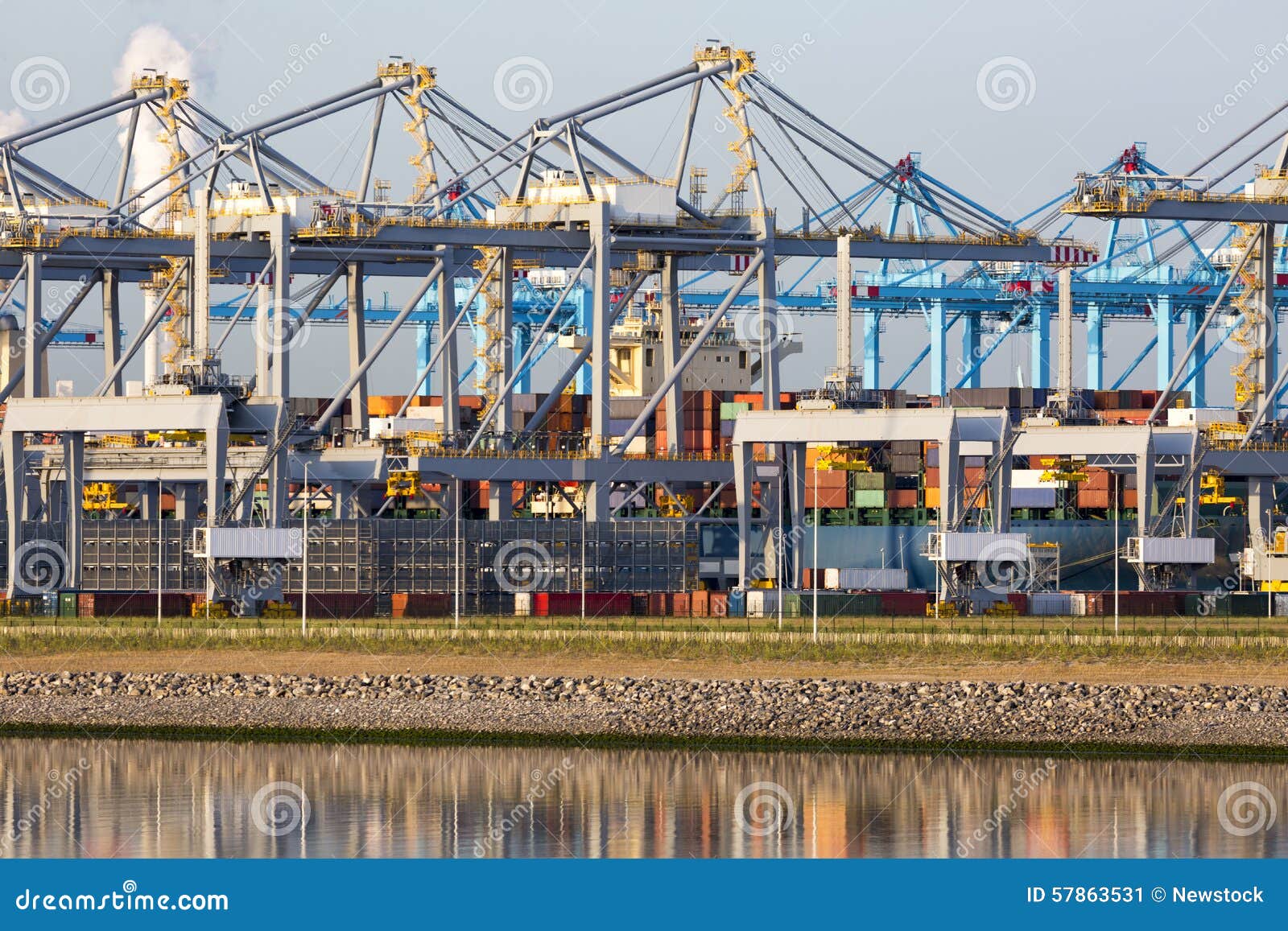 Terminal in harbour stock image. Image of derrick, terminal - 57863531