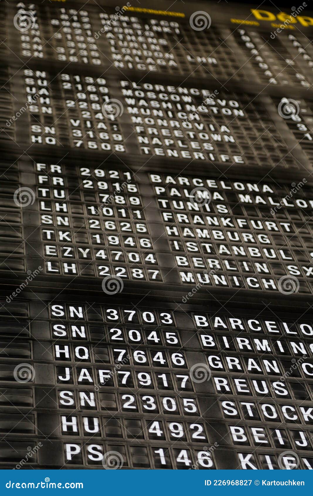 Terminal Info Board stock image. Image of screen, flight - 226968827