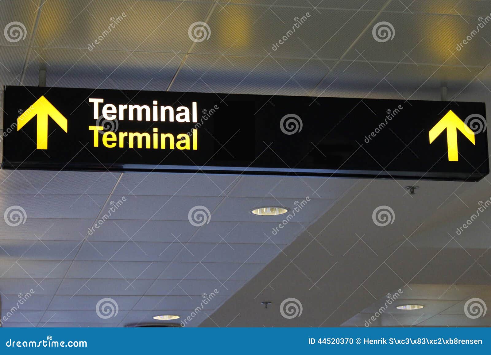 Terminal sign stock photo. Image of transportation, airline - 44520370
