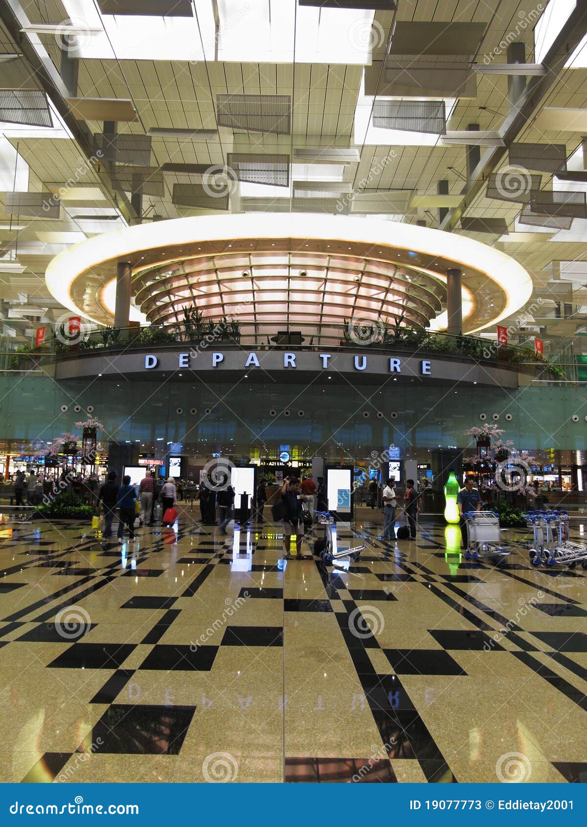 Terminal Three Departure Hall Editorial Stock Photo - Image of arrows ...
