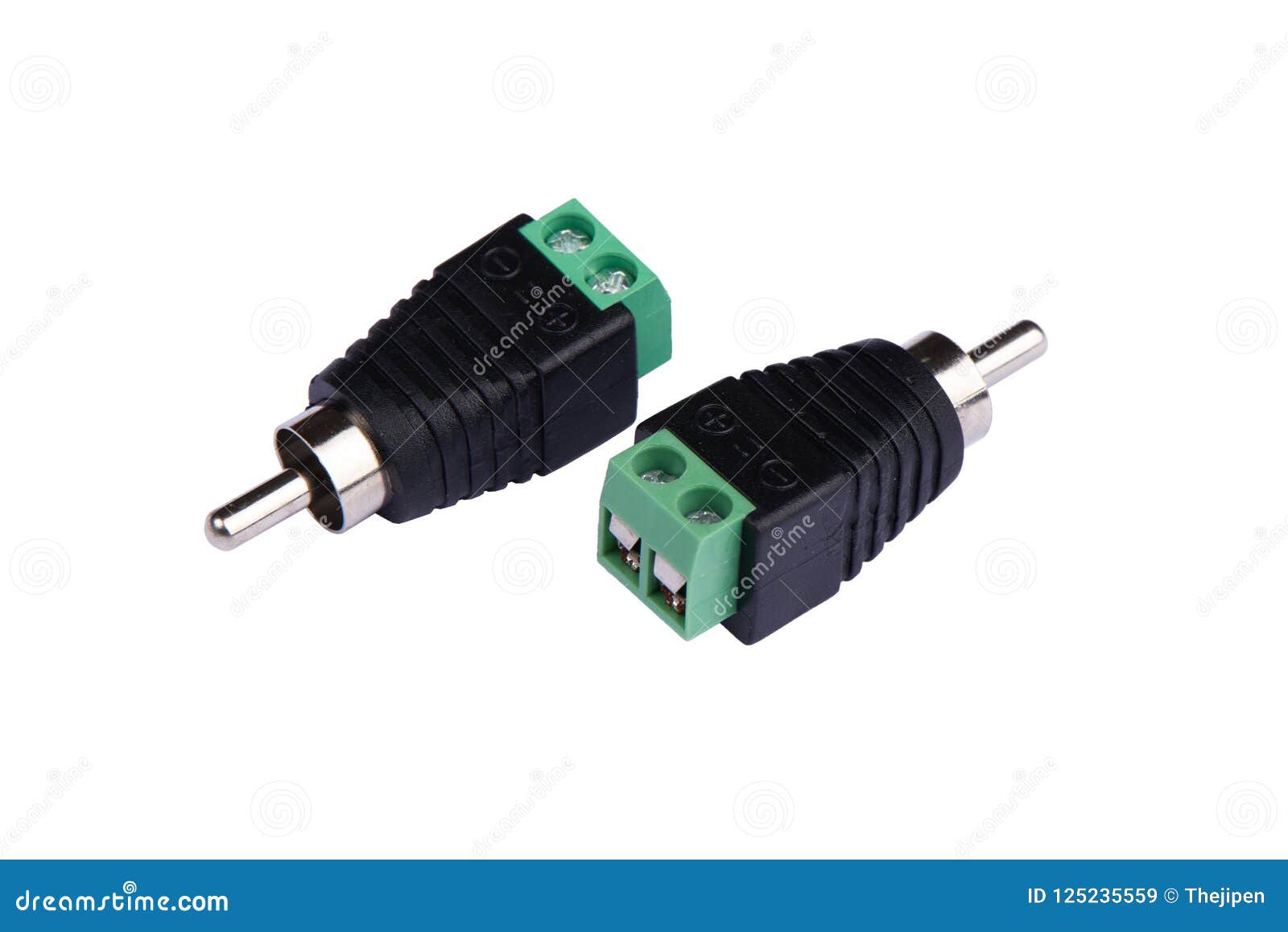 Terminal to RCA Adapter stock image. Image of port, connector - 125235559