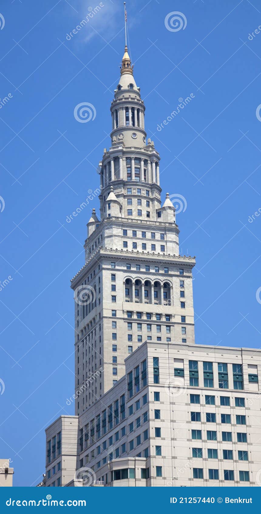 Terminal Tower in Cleveland Stock Photo - Image of building, terminal ...
