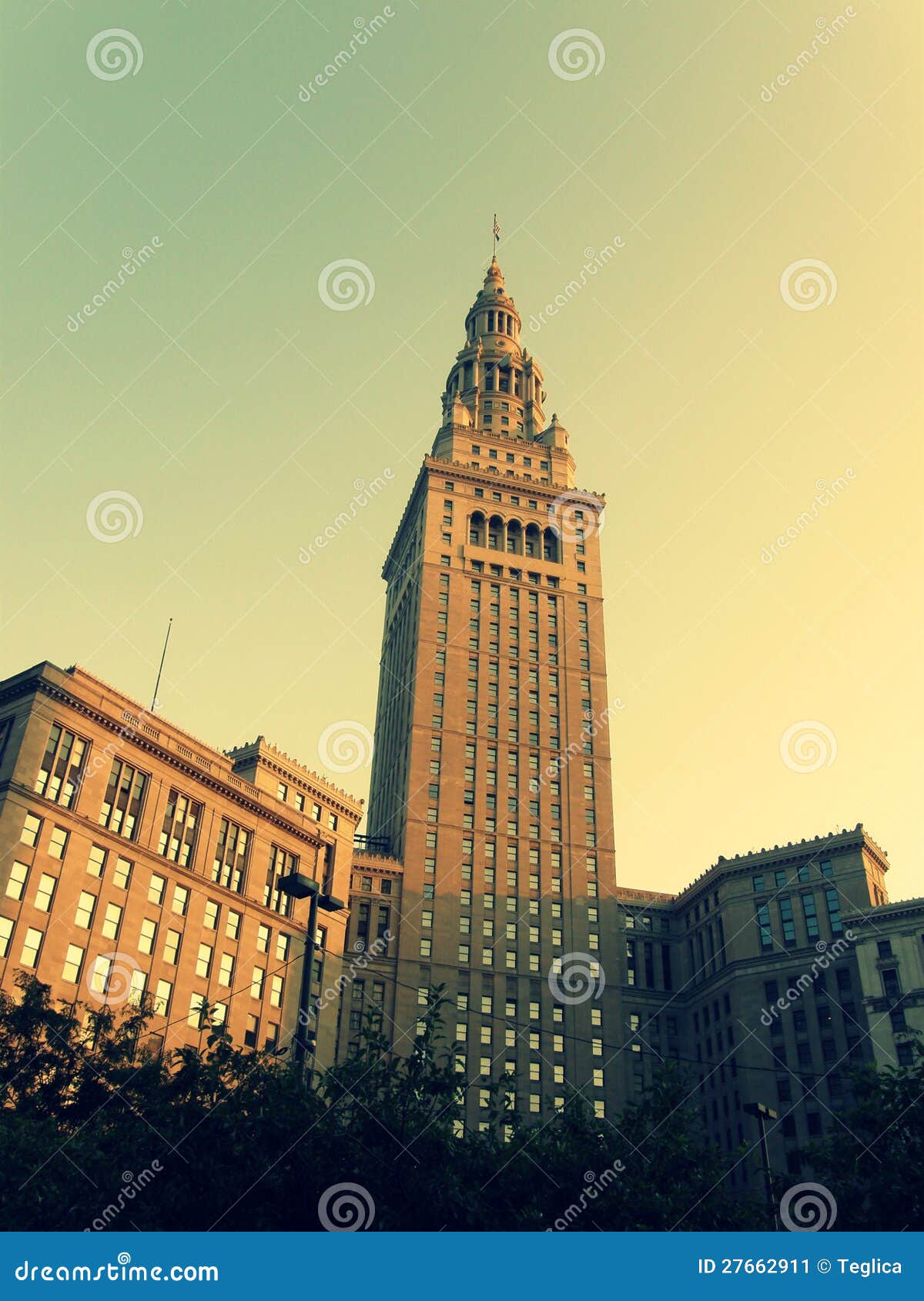 Terminal Tower in Cleveland Stock Image - Image of place, touristic ...
