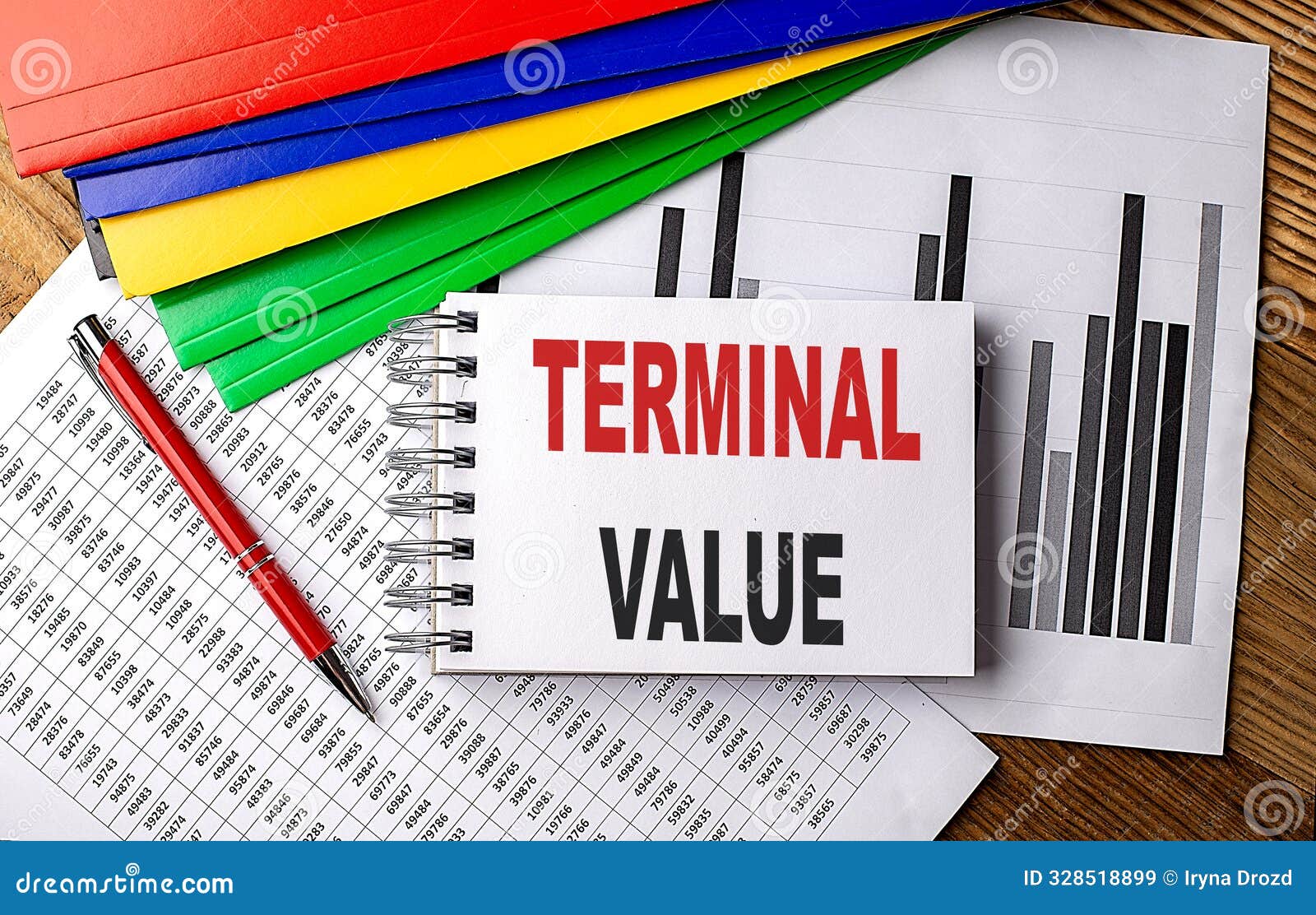 TERMINAL VALUE Text On Note Paper On Chart Background Royalty-Free ...