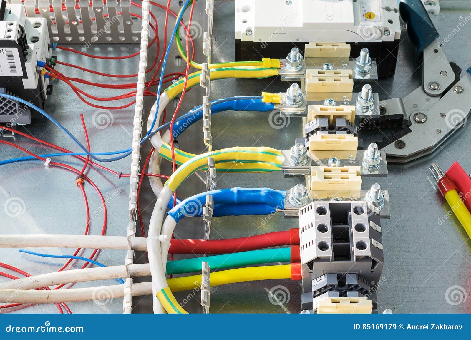 Terminal, Wire, Circuit Breaker, Cable Channels, Crimping Pliers For ...