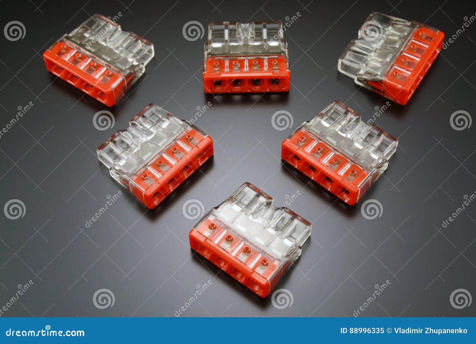 Terminals For Connecting Electric Wires Stock Image Image Of