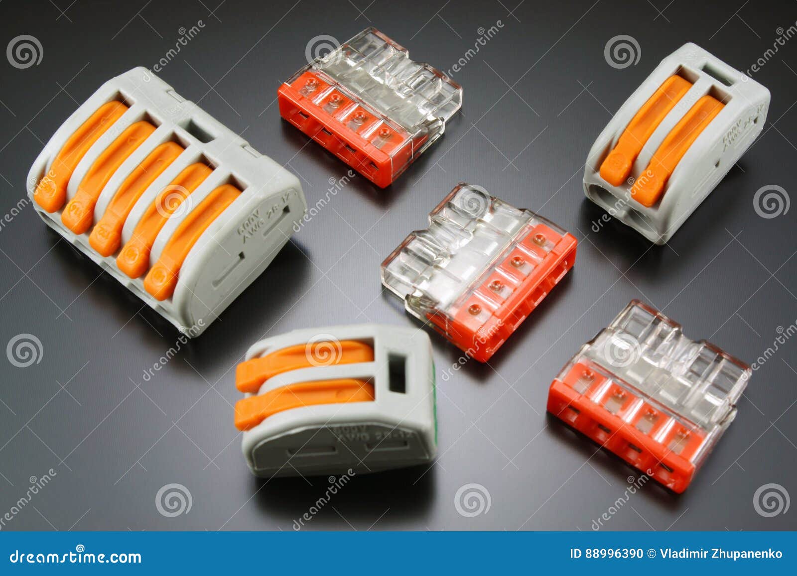 Terminals for Connecting Electric Wires Stock Photo - Image of station ...