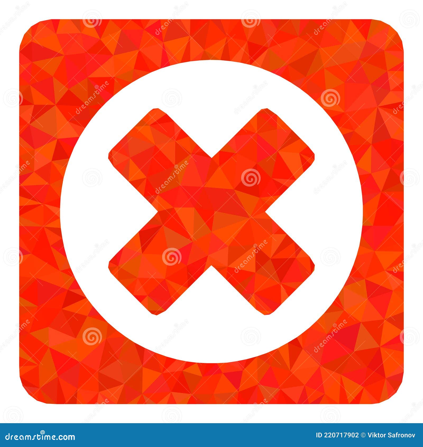 Terminate Triangle Filled Icon Stock Vector - Illustration of hand ...