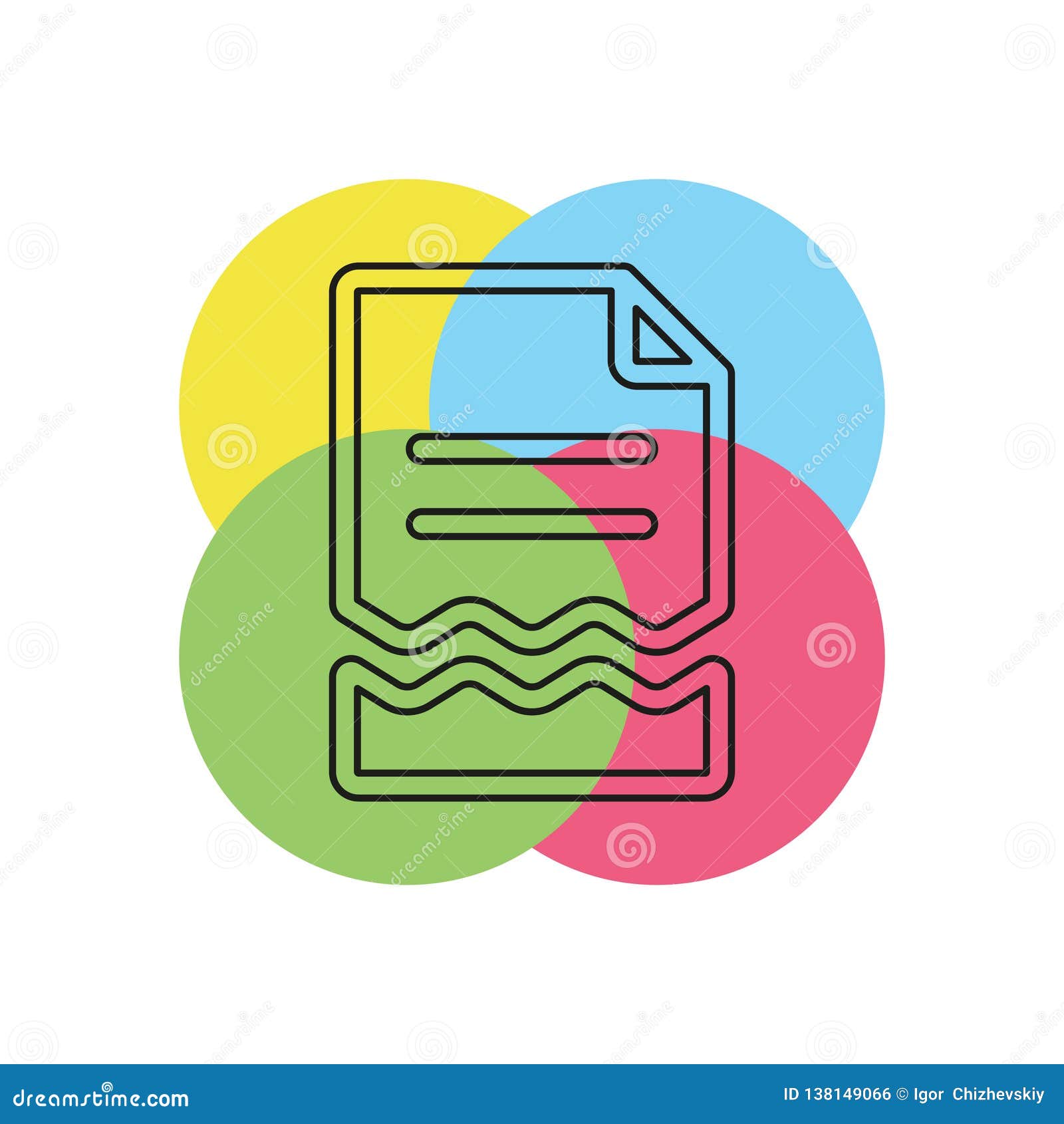 Terminated Contract Vector Icon Stock Illustration - Illustration of ...