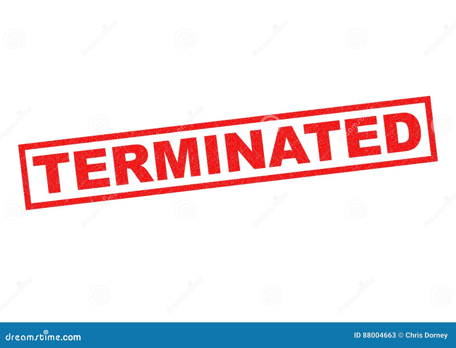 TERMINATED stock illustration. Illustration of cessation - 88004663