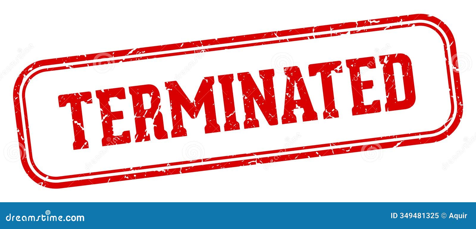 Terminated Stamp. Terminated Label On Transparent Background. Round ...