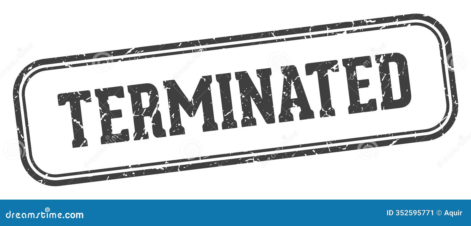 Terminated Stamp. Terminated Label On Transparent Background. Round ...