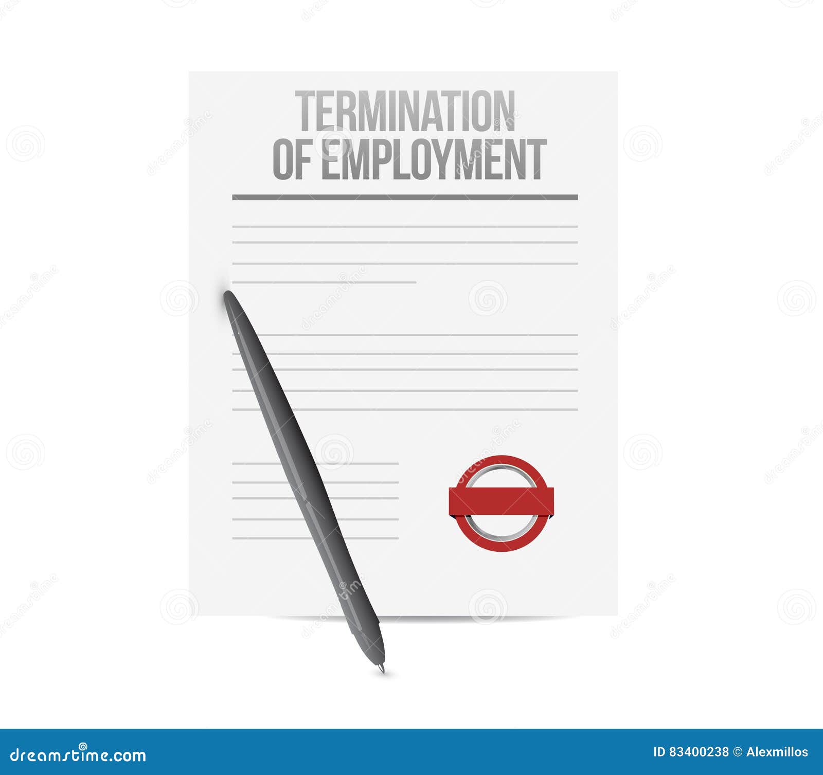 Employment Termination Vector Cartoon Illustration | CartoonDealer.com ...