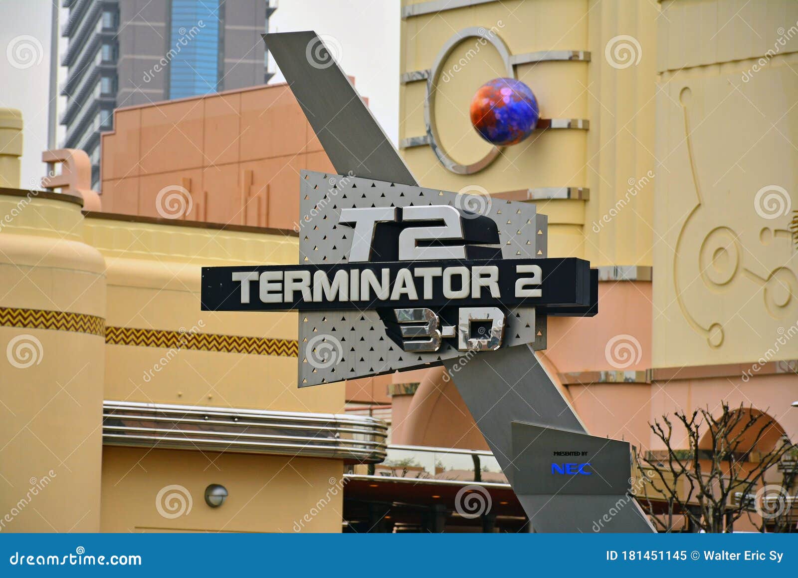 Terminator 2 3D Sign at Universal Studios Japan in Osaka, Japan ...