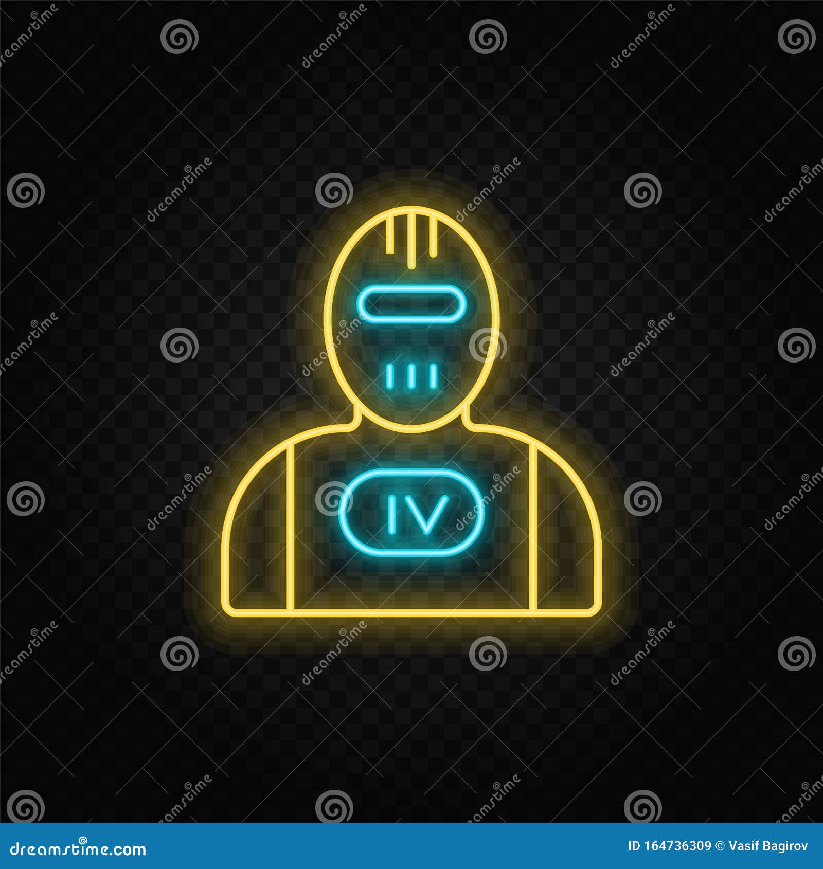 Terminator, Robot Icon - Vector. Artificial Intelligence Neumorphic ...