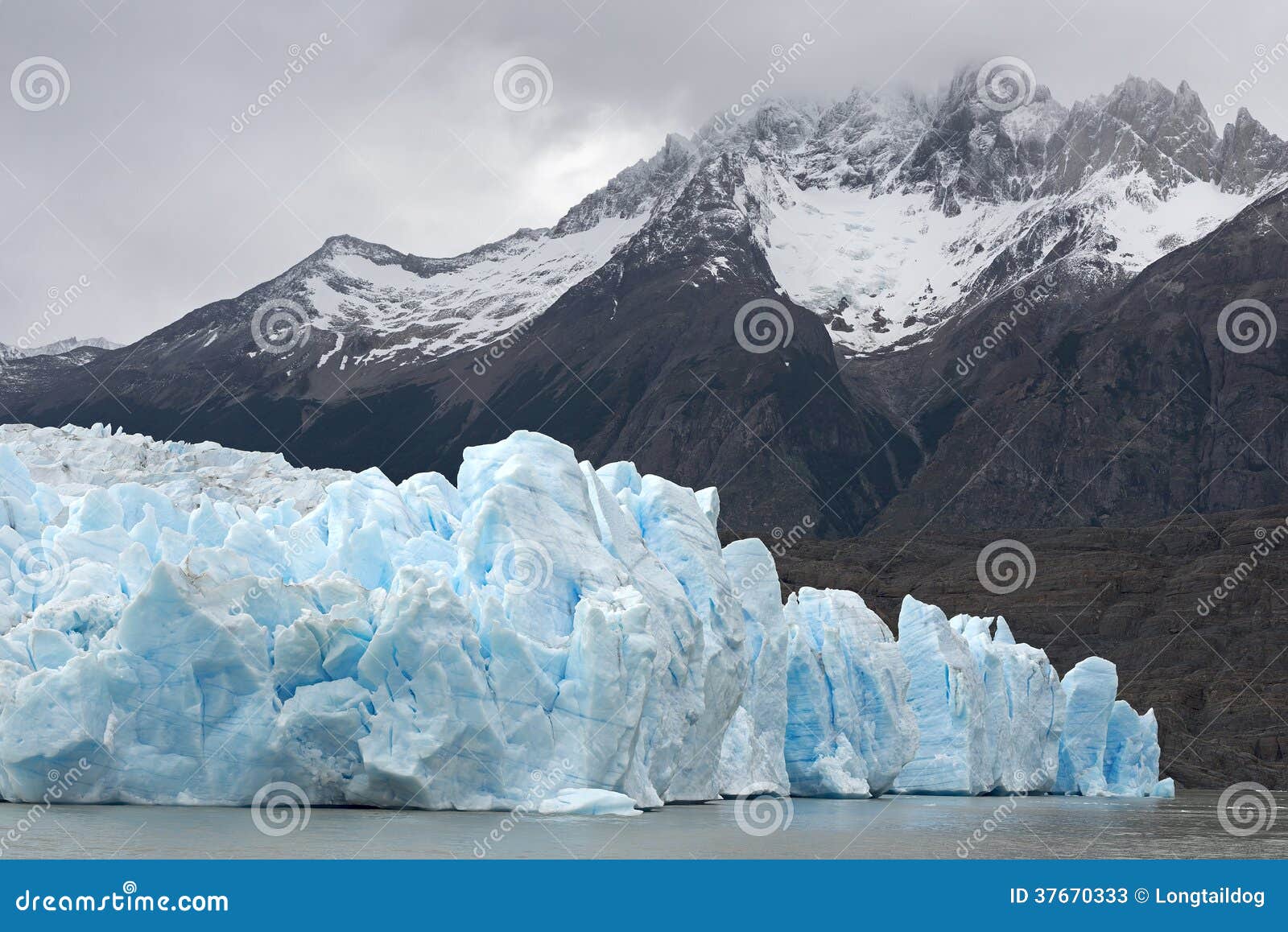 Terminus of big glacier stock image. Image of nature - 37670333