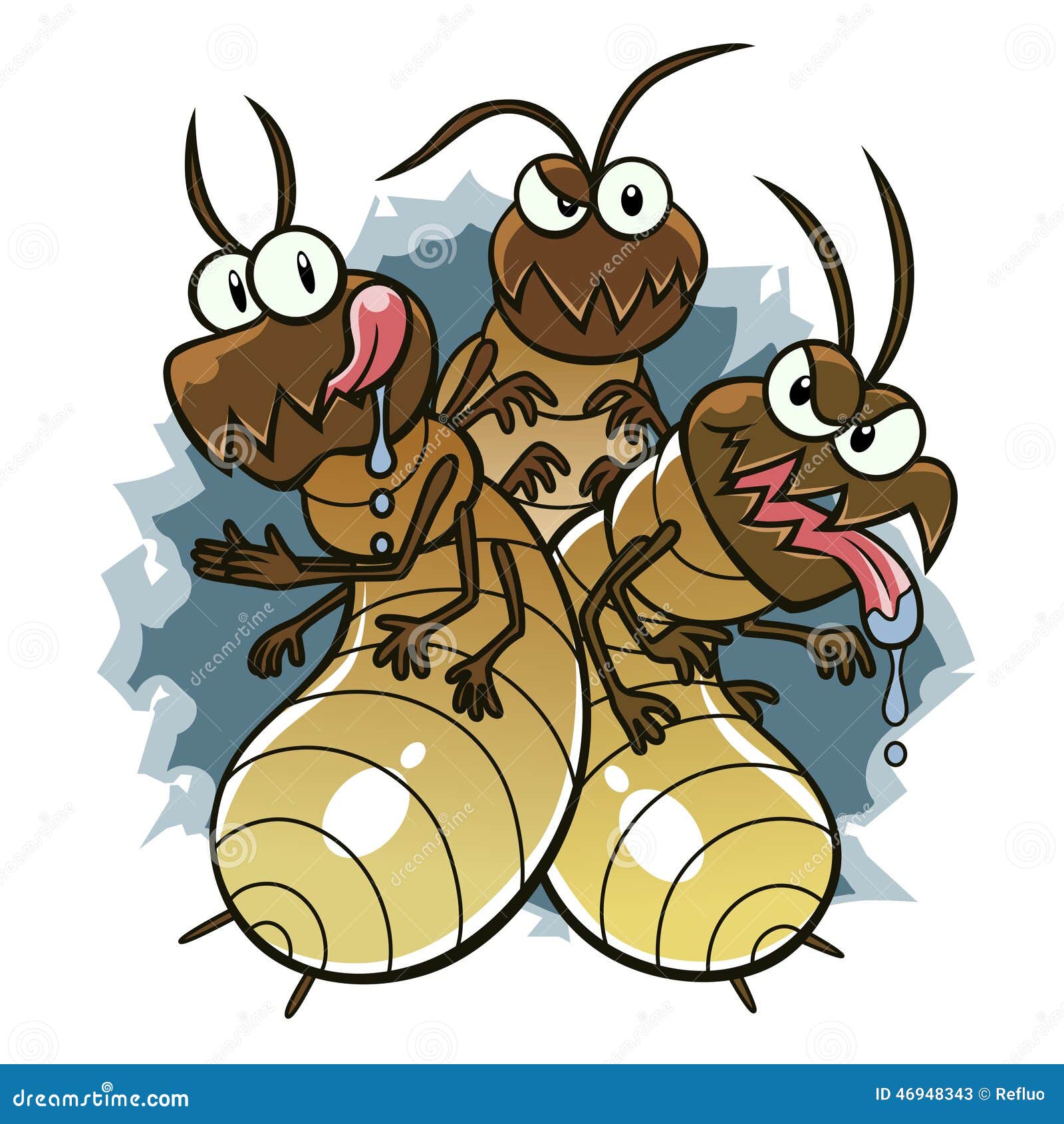 Termitas ilustración del vector. Ilustración de insecto - 46948343