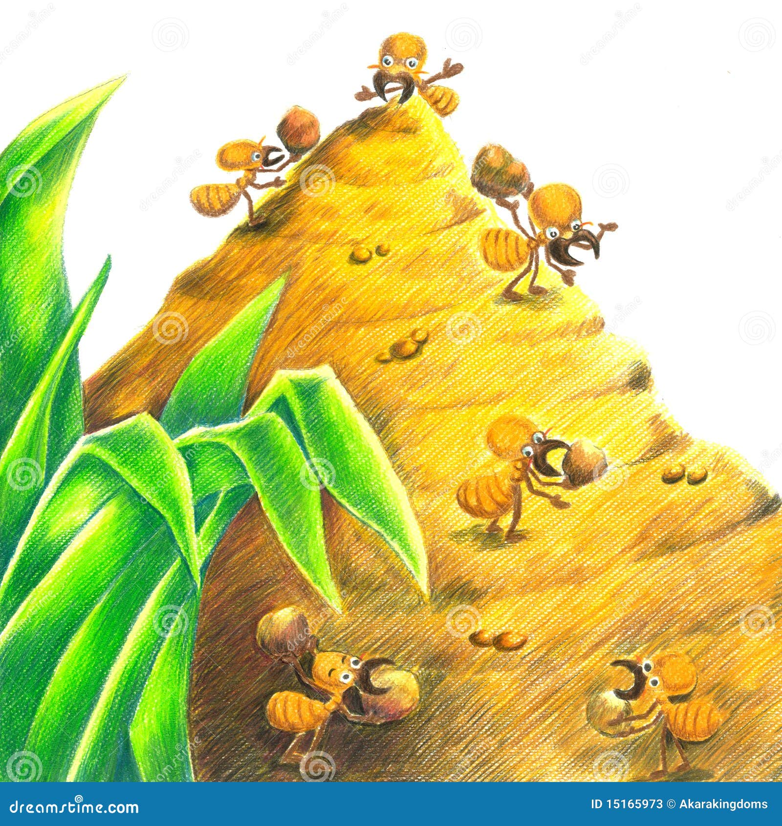 Termite friend stock illustration. Illustration of apple - 15165973