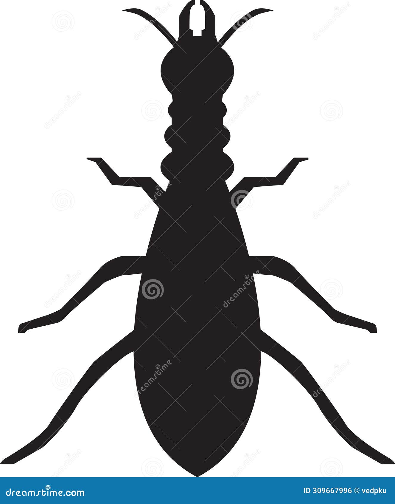 Termite Icon, Black Silhouettes Termites No Parasite Icon Vector ...