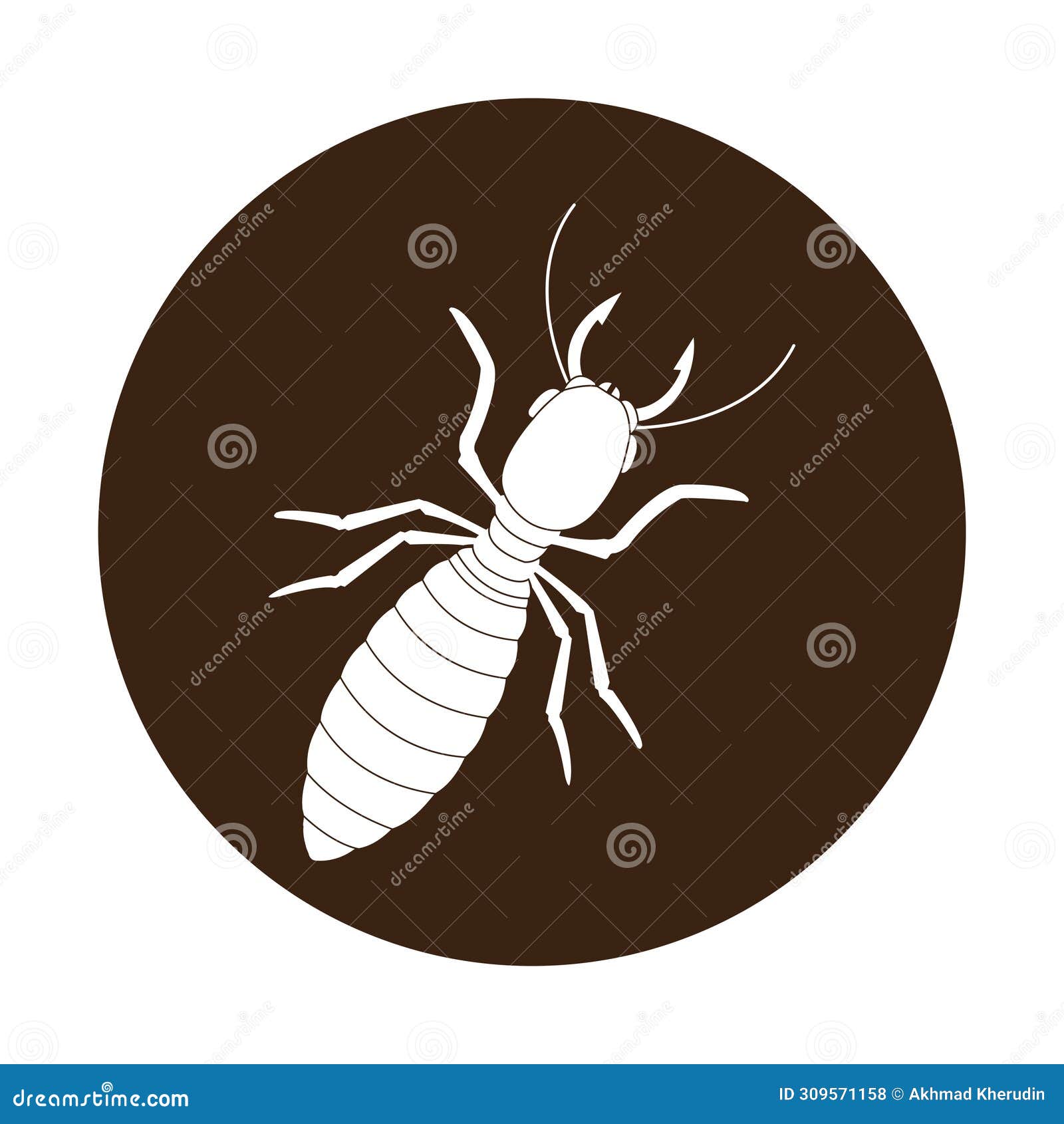 Termite icon stock illustration. Illustration of animal - 309571158
