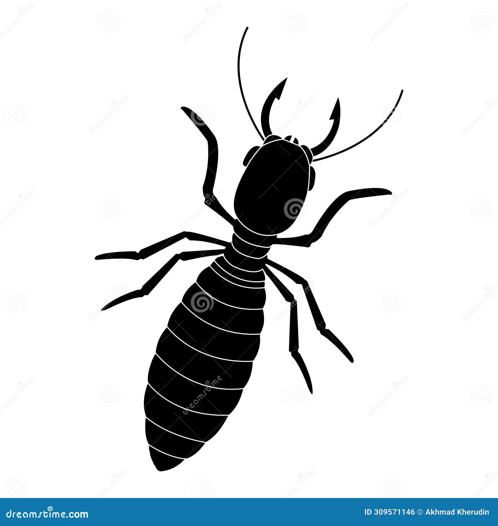 Termite Icon, Black Silhouettes Termites No Parasite Icon Vector ...